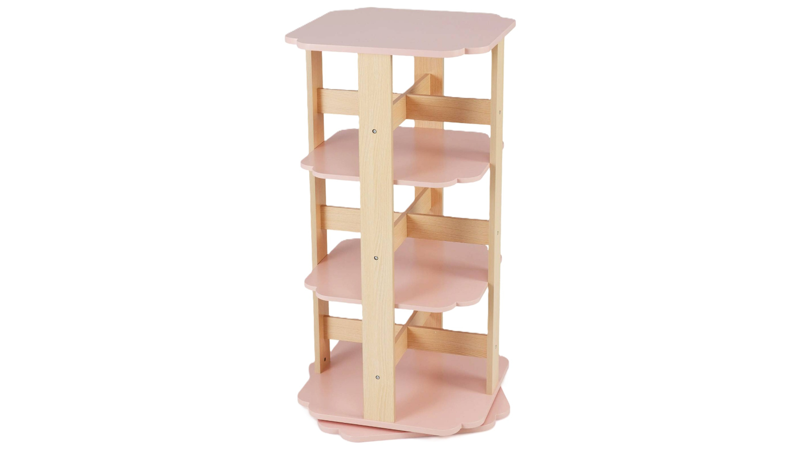 Costway 3-Tier Rotating Bookshelf Corner Rack Stand | Harvey Norman