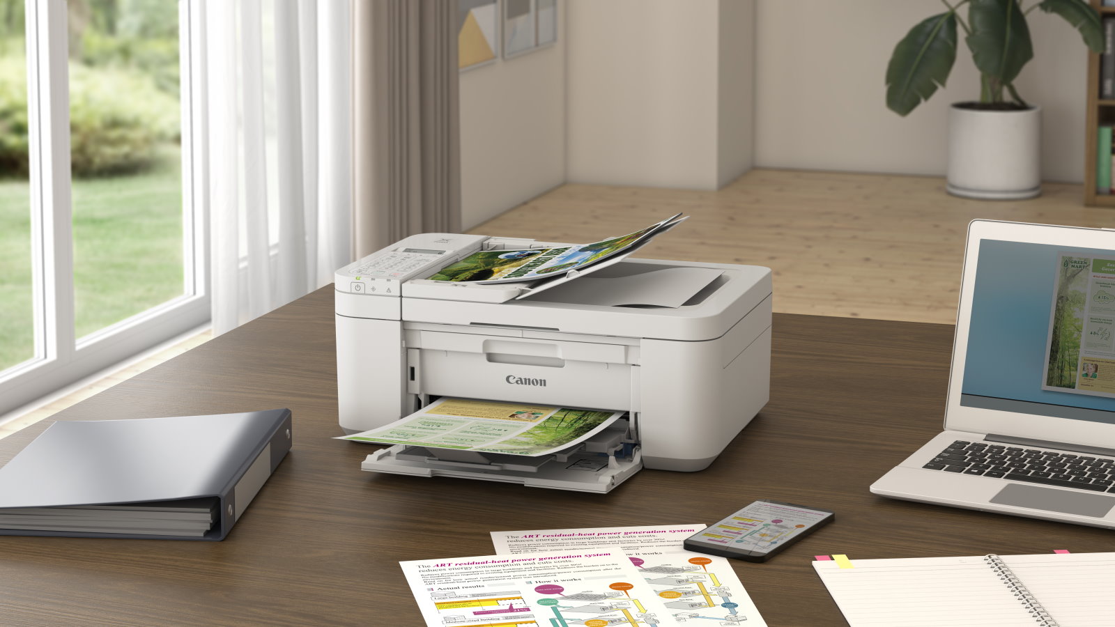 Canon PIXMA Home Office TR4665 Compact Inkjet Printer - White | Harvey ...
