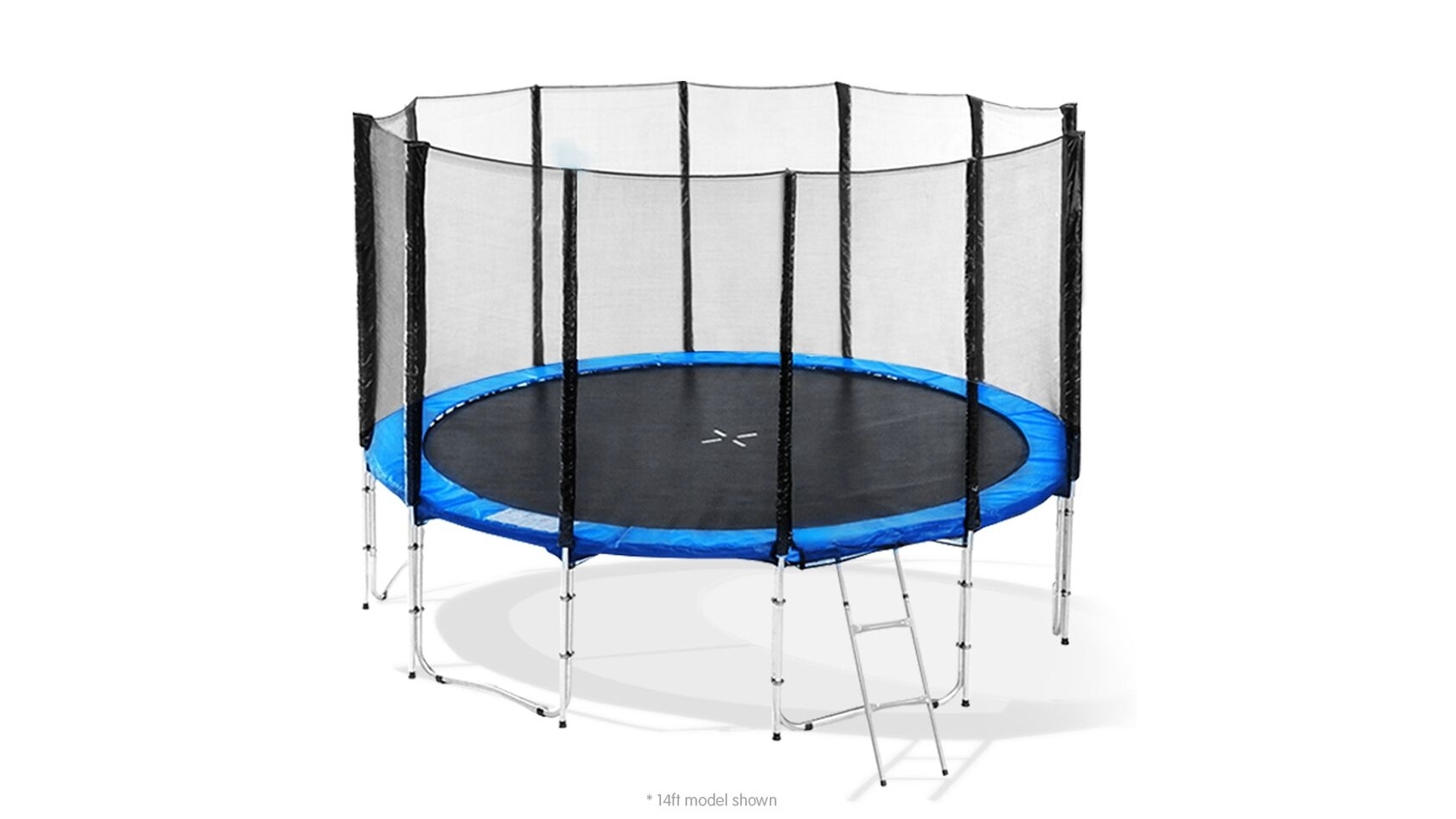 Kahuna Blizzard 16ft Blue Trampoline | Harvey Norman