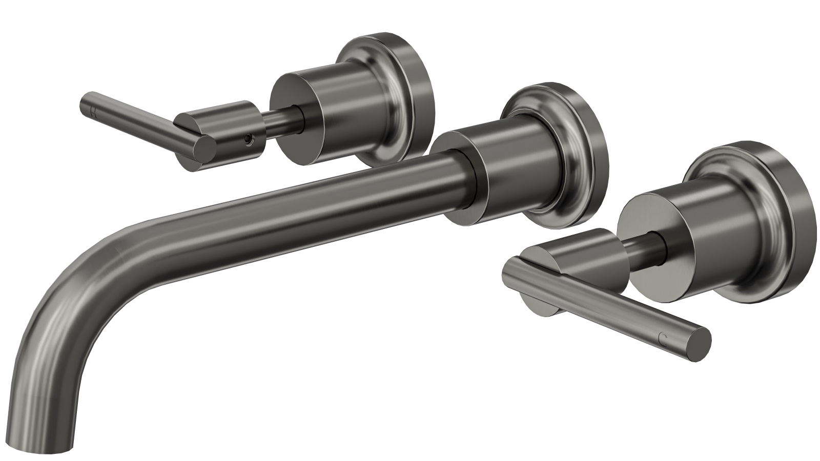 Linsol Tre Lever Handle Bath Set - Gunmetal | Harvey Norman