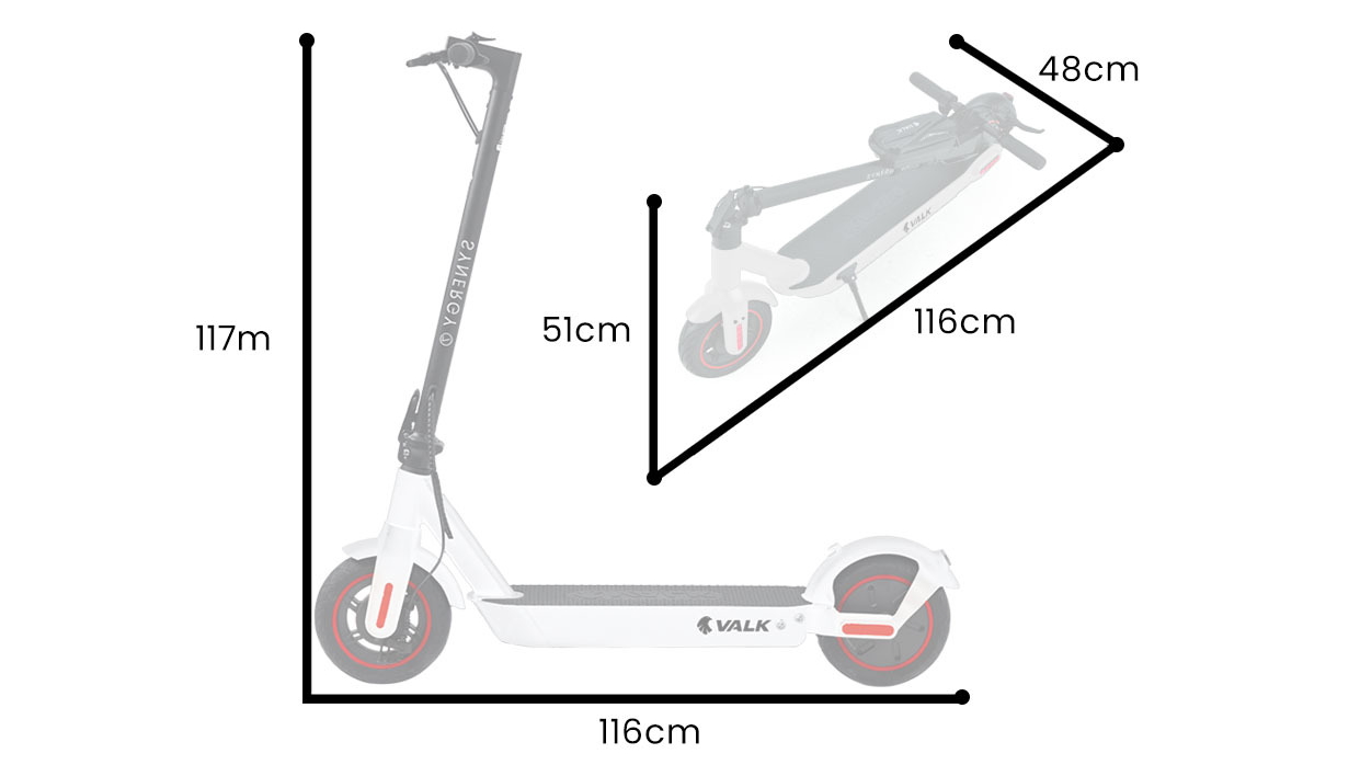 Valk Synergy 7 MkII 500W Electric Scooter - White | Harvey Norman