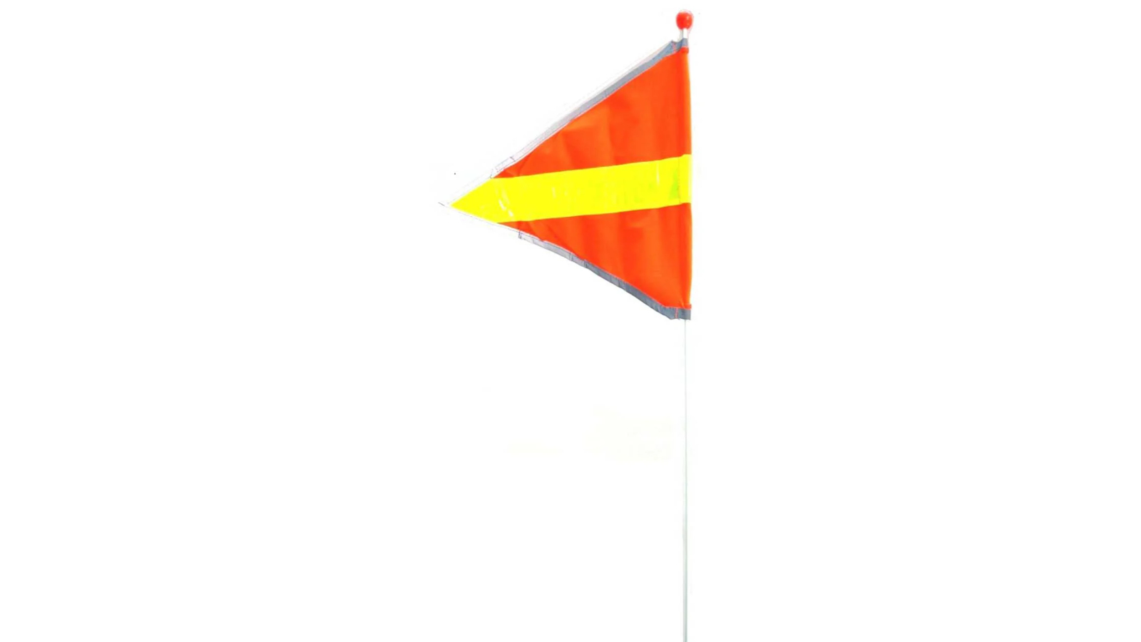 Tourseries 2 Piece Orange/Yellow Stripe Hi-Vis Safety Flag - 150cm ...