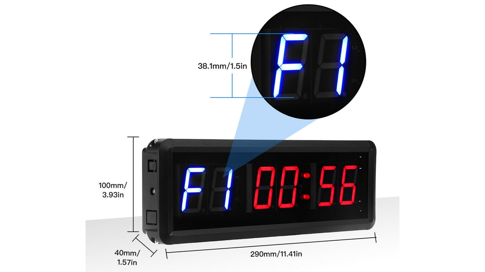 TODO 6 Digit LED Digital Display Countdown Timer | Harvey Norman