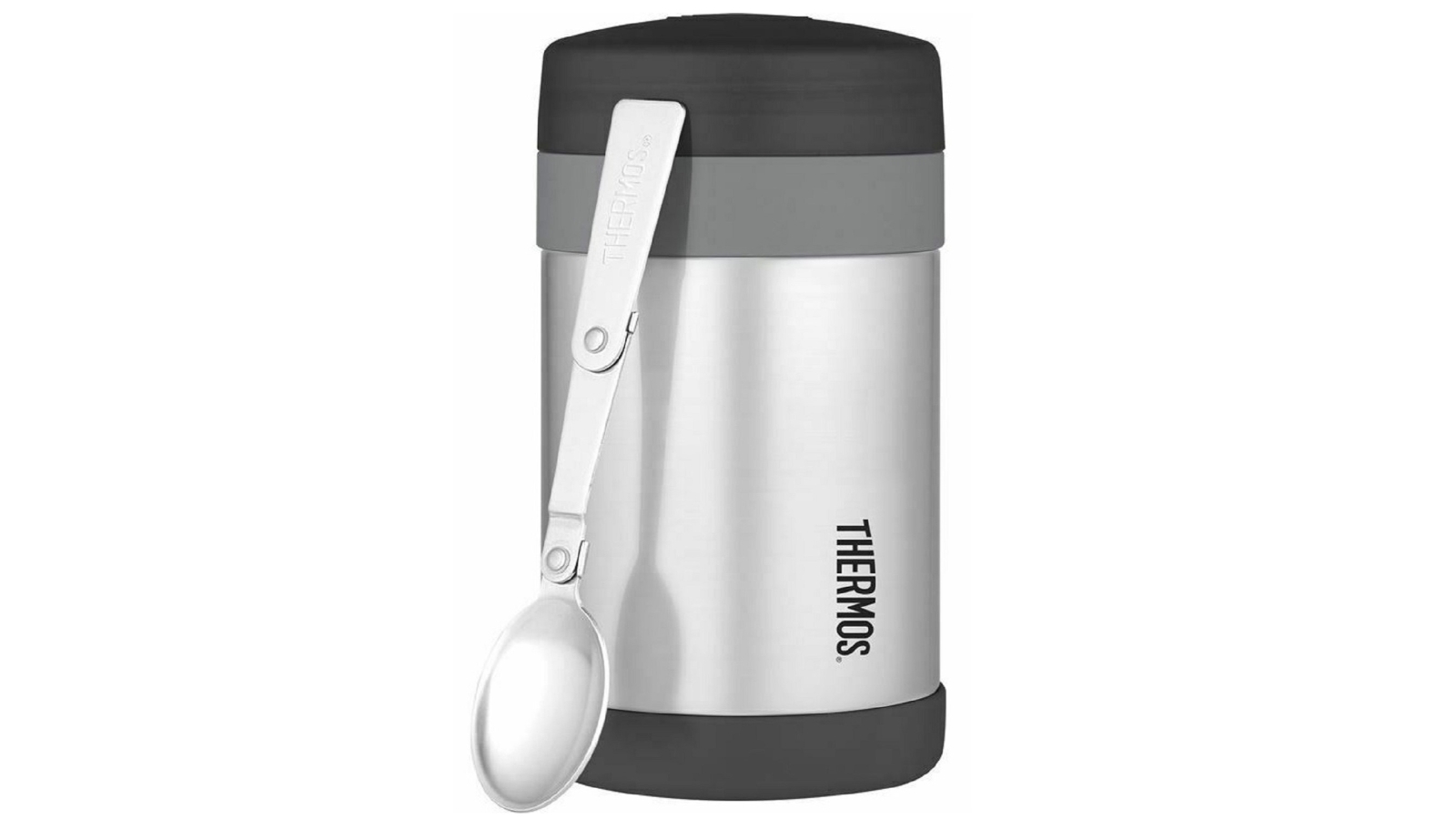 Thermos 470ml Food Jar with Spoon - Silver | Harvey Norman