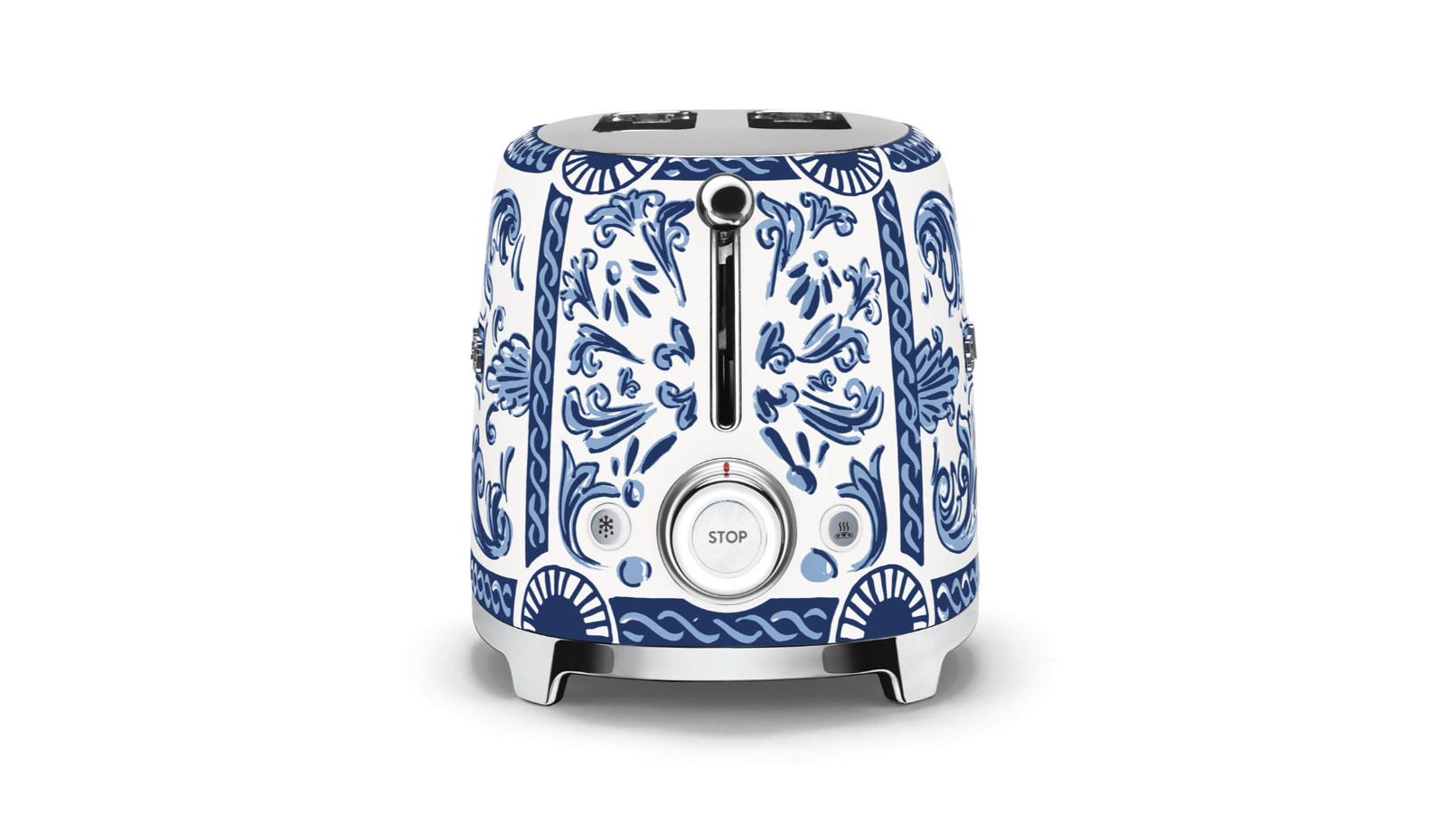 Smeg Dolce and Gabbana 2 Slice Toaster - Blu Mediterraneo | Harvey Norman