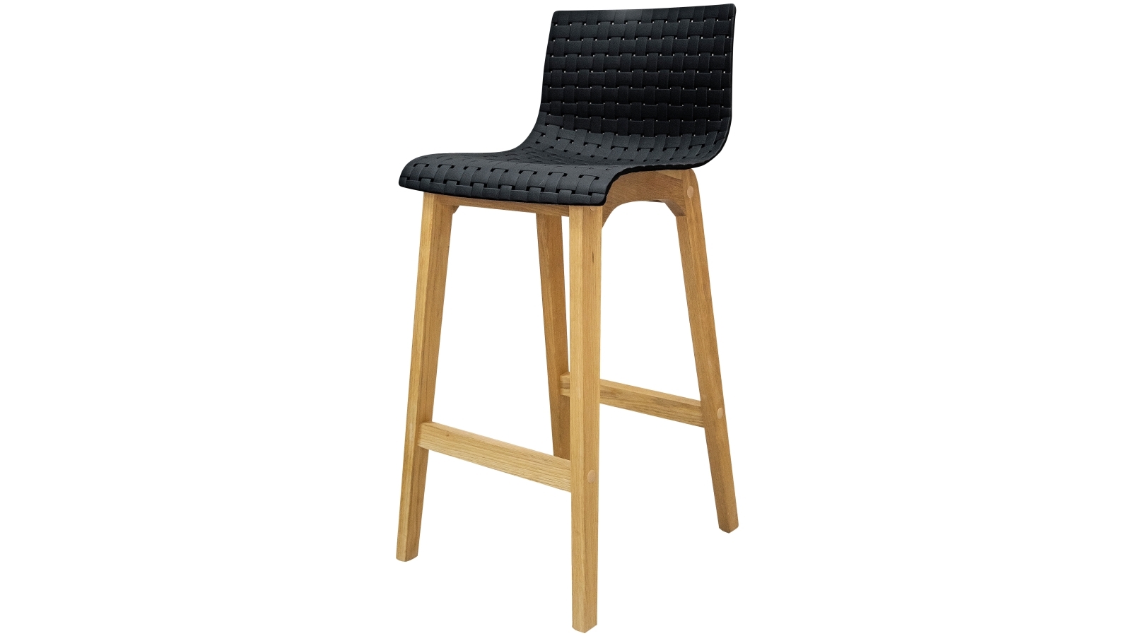 Swan Bar Stool - Black | Harvey Norman