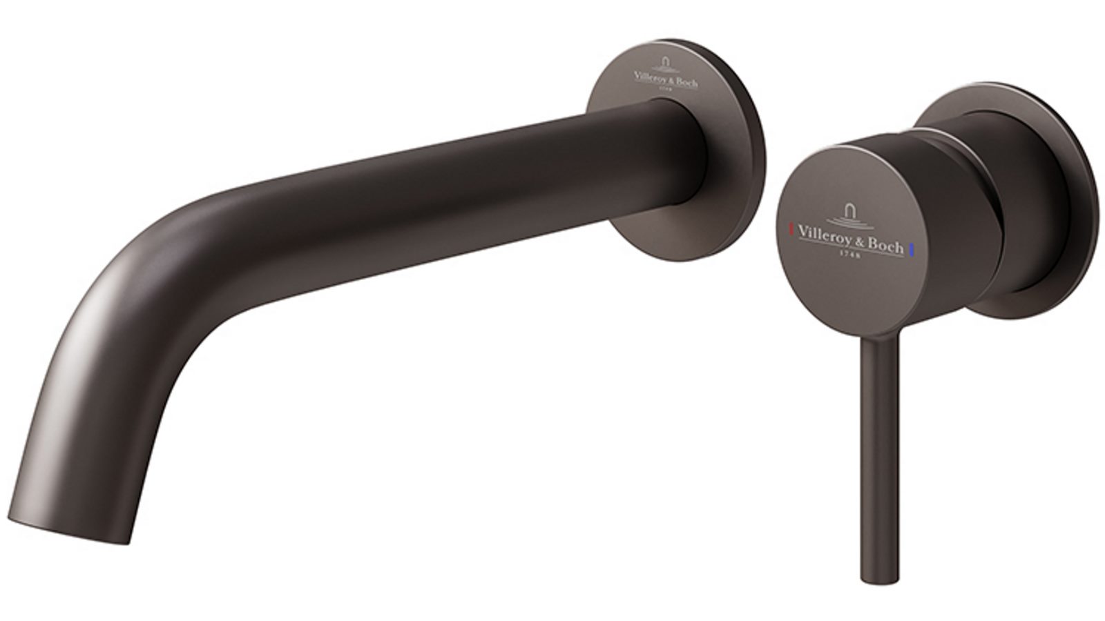 Villeroy & Boch Vita 25 Wall Mounted Basin/Bath Trim Mixer - Gun Metal ...