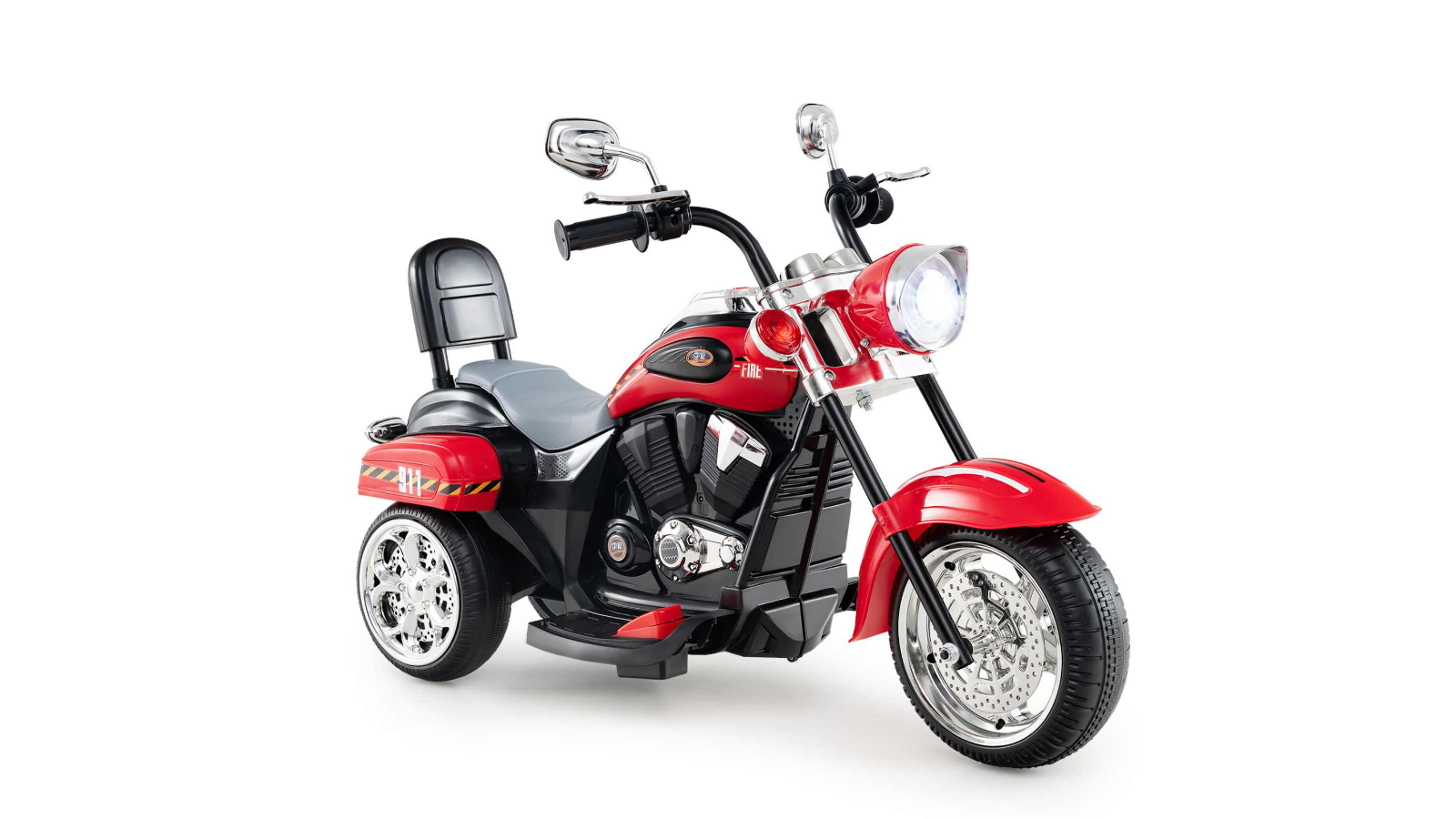 Costway 6V Kids 3-Wheel Fire Engine Ride-On Motorcycle | Harvey Norman