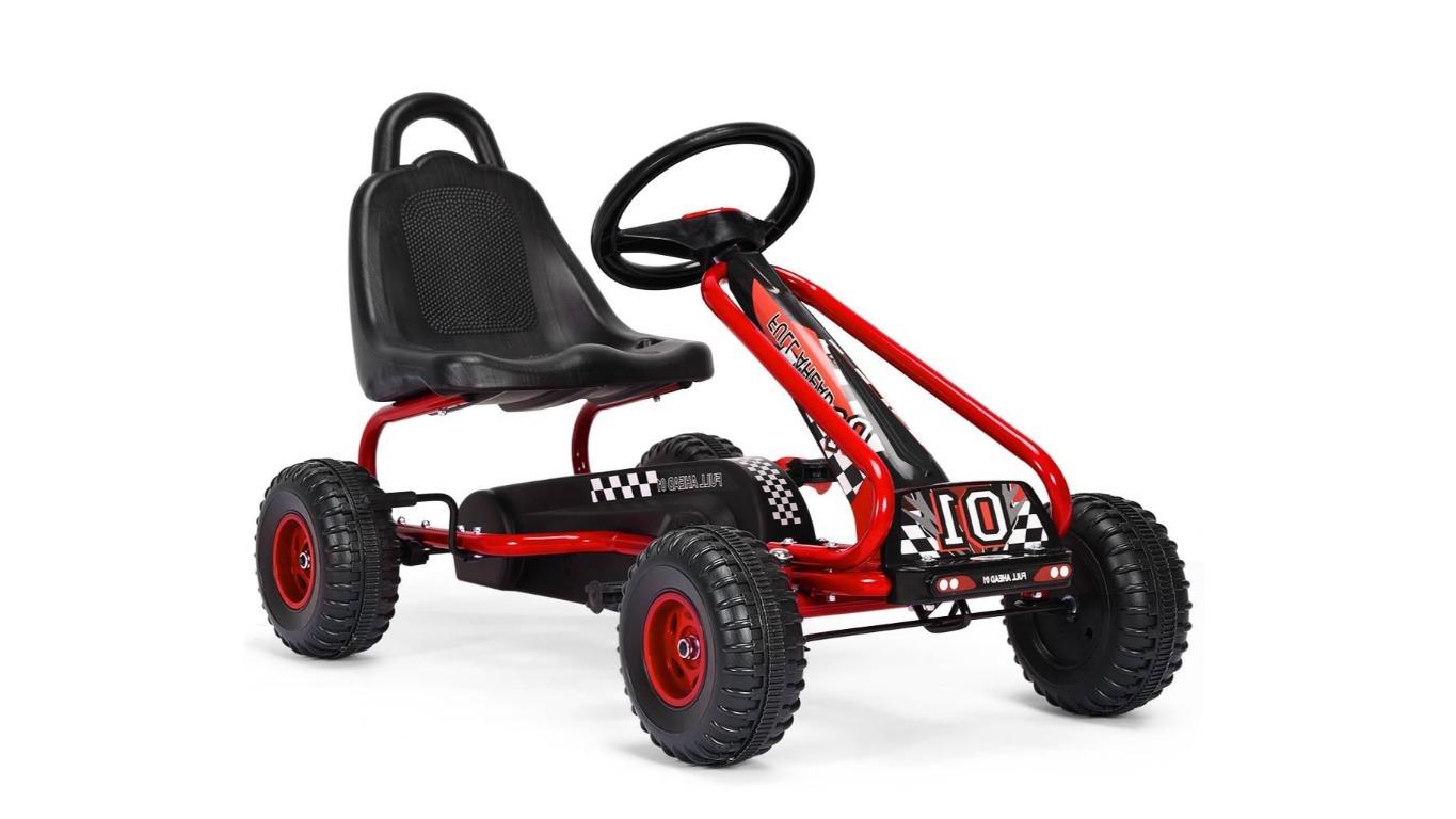 Costway 4-Wheel Go Kart Pedal Powered Ride-On Toy - Red | Harvey Norman