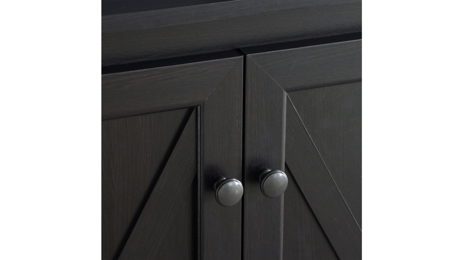 Maestro Furniture 3-Shelf Tyann Bookcase Display Storage Cabinet with 2 ...