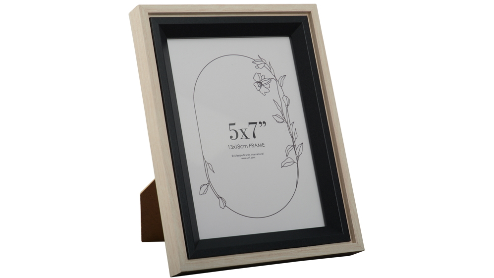 UR1 Sadie 5x7-inch Oak Photo Frame - Black | Harvey Norman