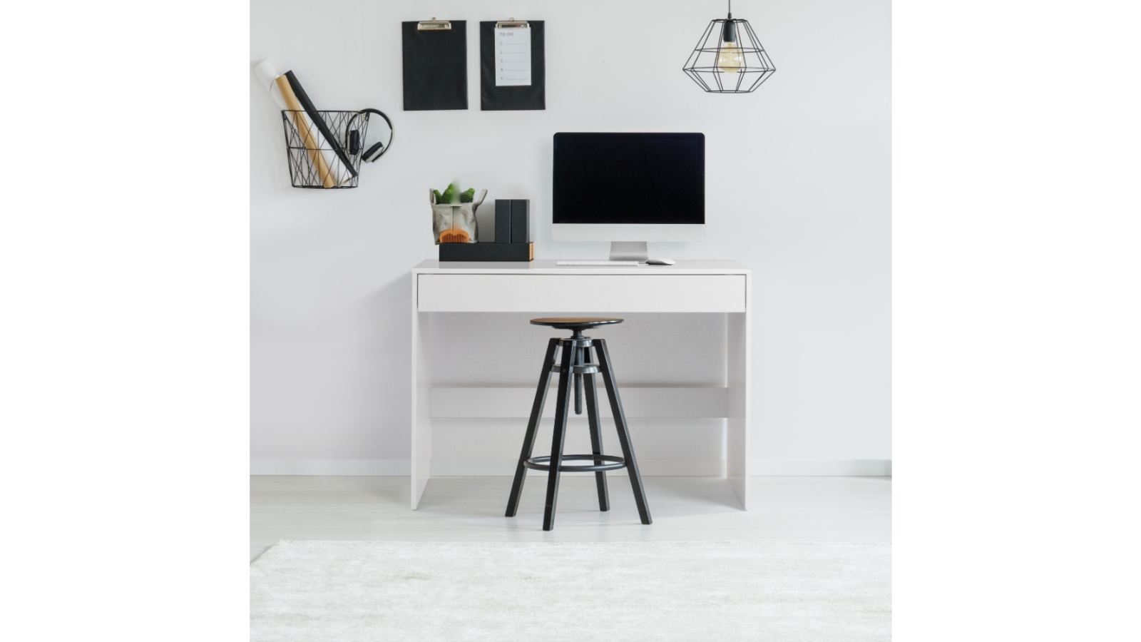 Belle Student Study Office Computer Desk with Drawer - White | Harvey ...