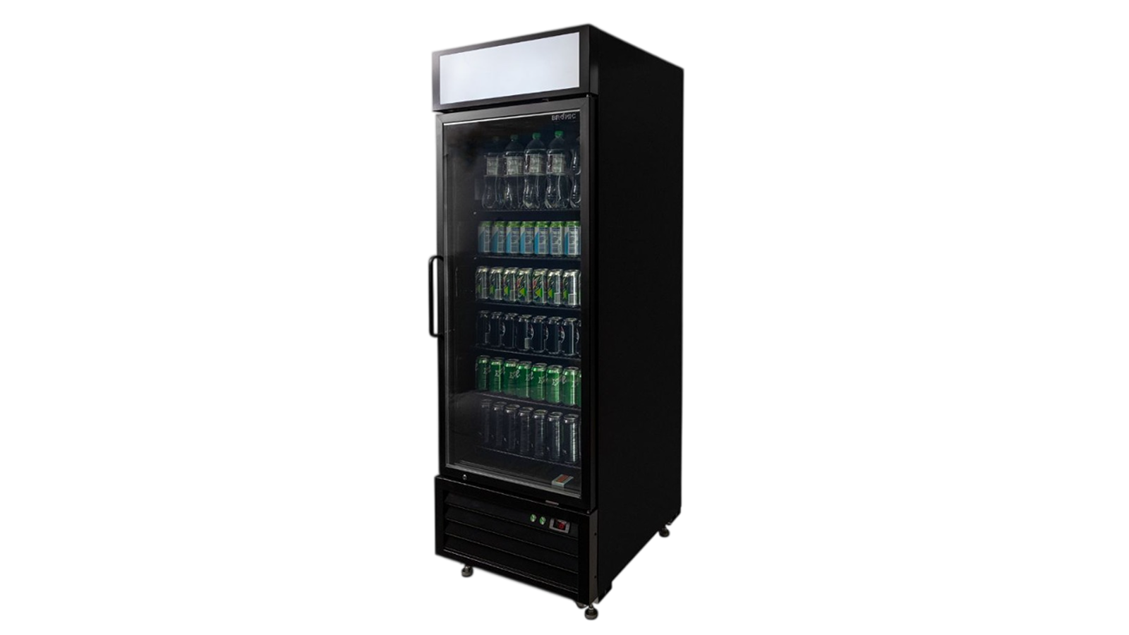 Bromic UC0550GDL-NR Commercial 1-Door Flat Glass Lightbox Upright ...