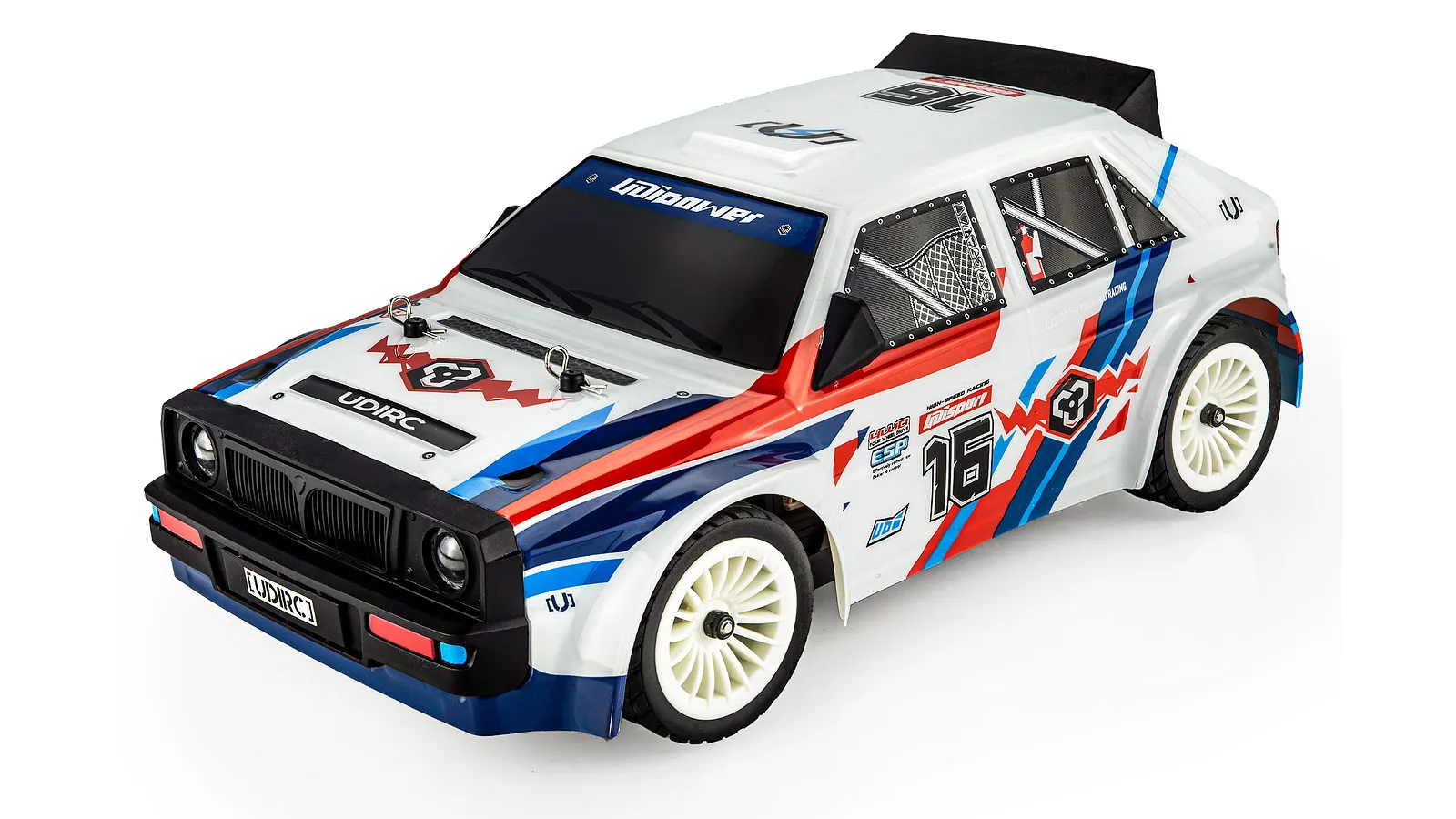 UDI RC Electric Brushless 4WD 1/16 Scale RTR Rally Drift Car - White ...