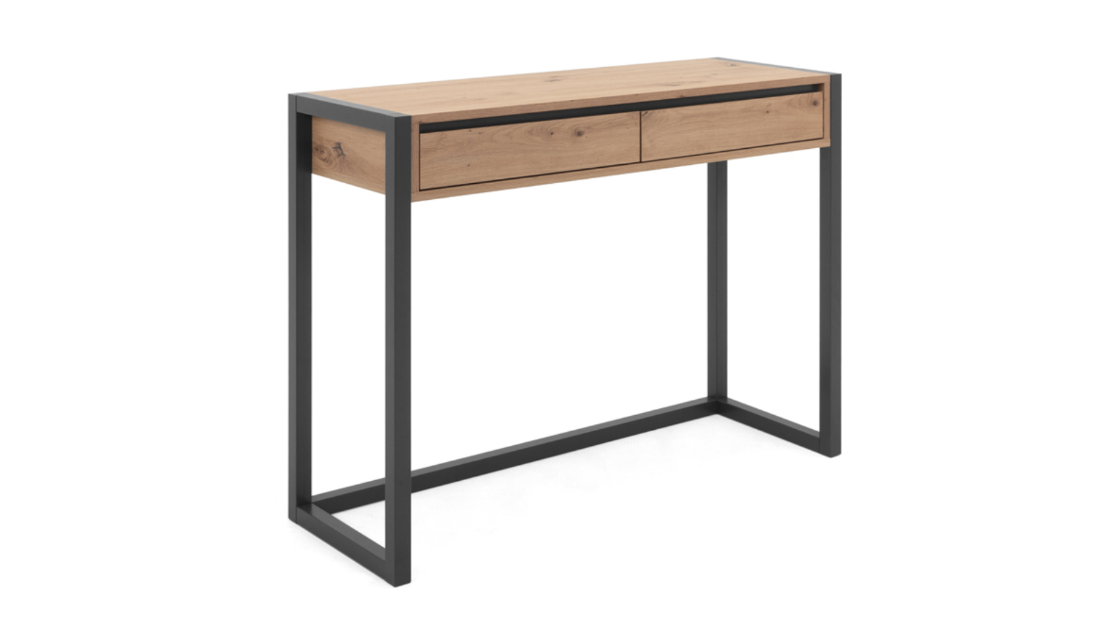 Vigar and Rose Denver Console Table woodgrain and black | Harvey Norman