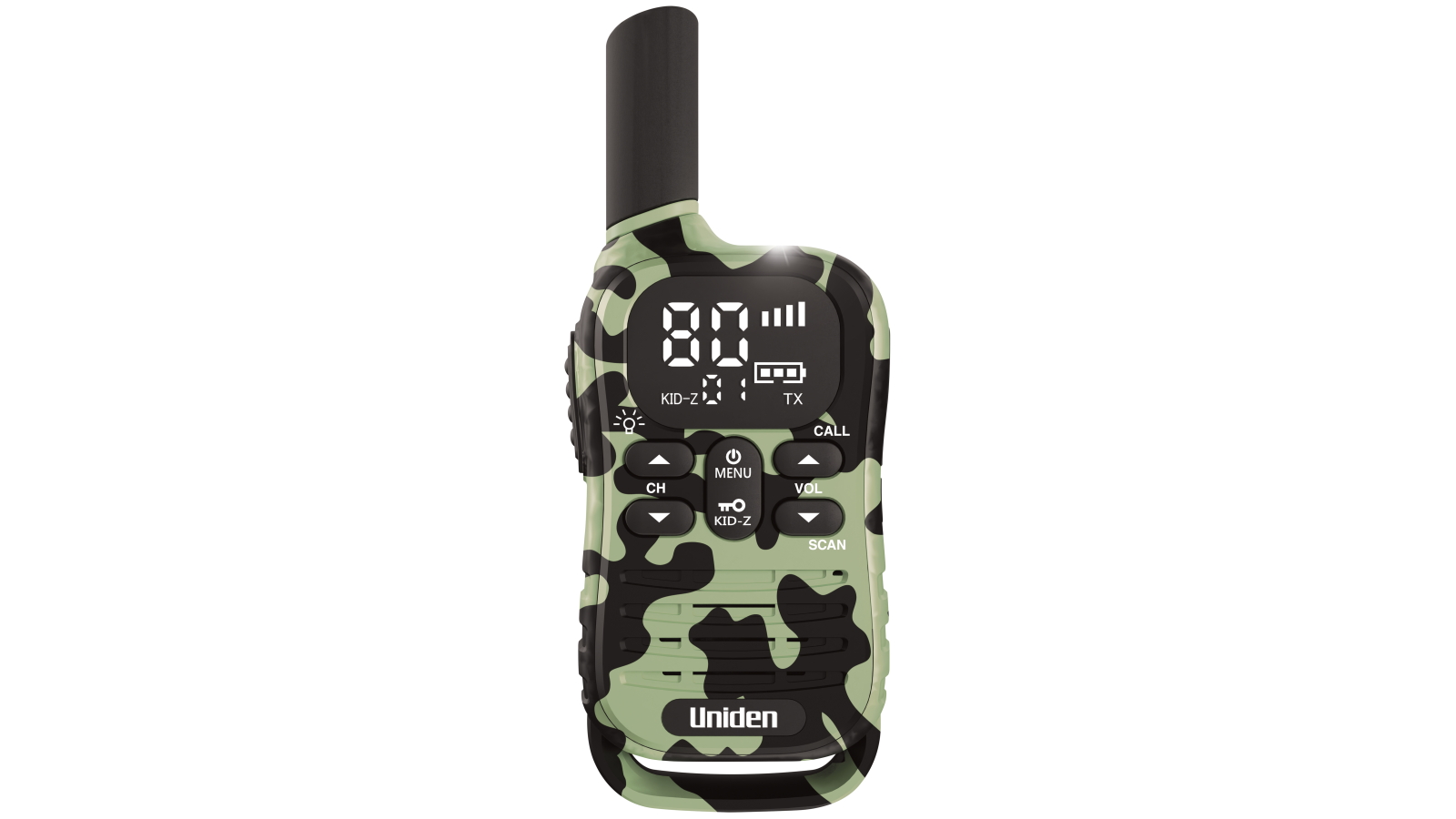 Uniden UH45CG Max 0.5W 2-Way UHF Radio with Kid-Zone Plus - Camo ...