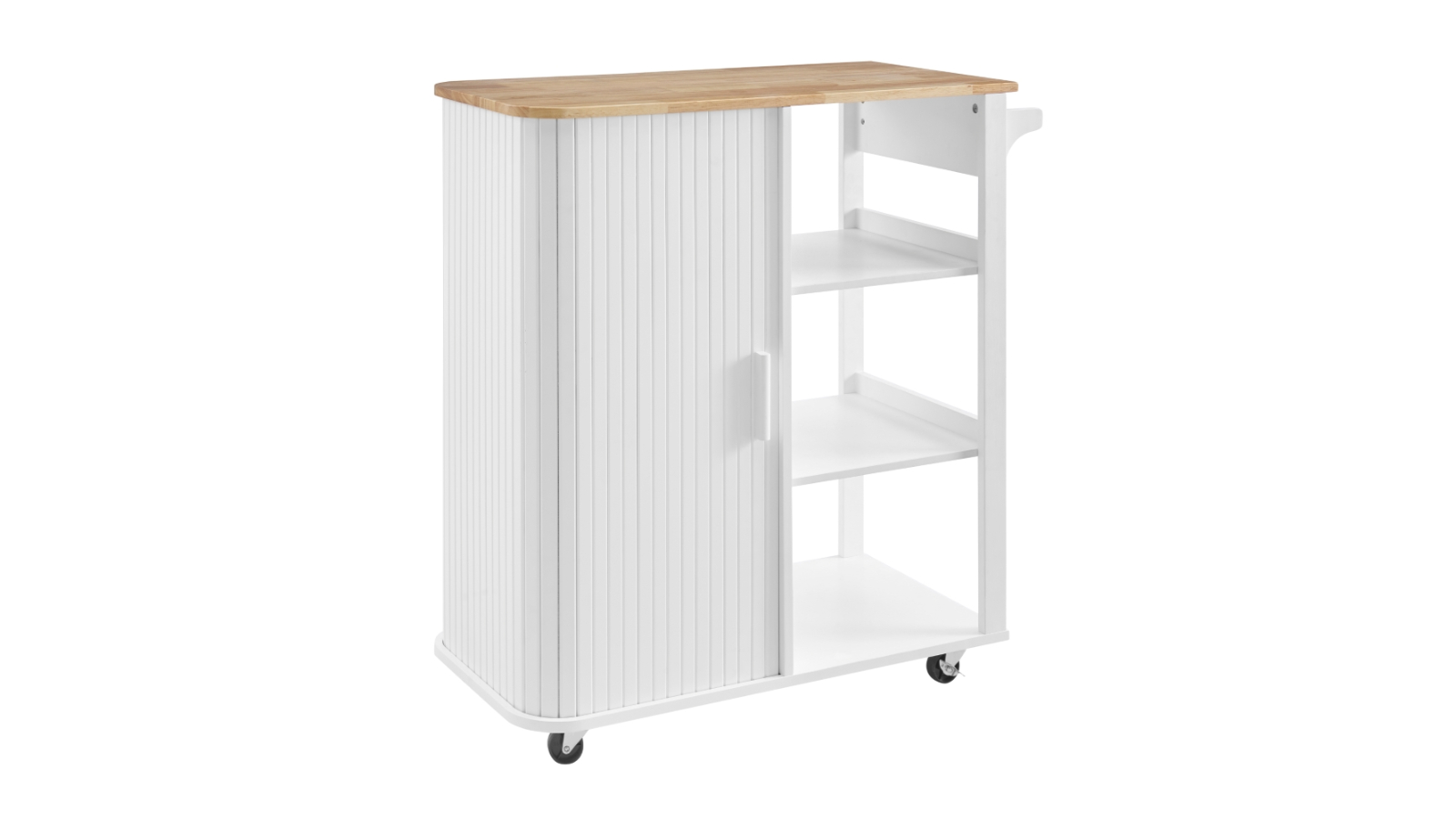 Kodu Nadia 3-Shelve Mobile Kitchen Caddy Storage Trolley - White ...