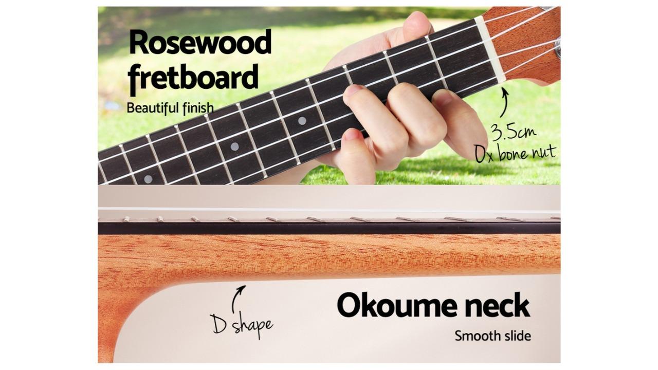 Alpha 26-inch Tenor Ukulele with Tuner - Natural | Harvey Norman