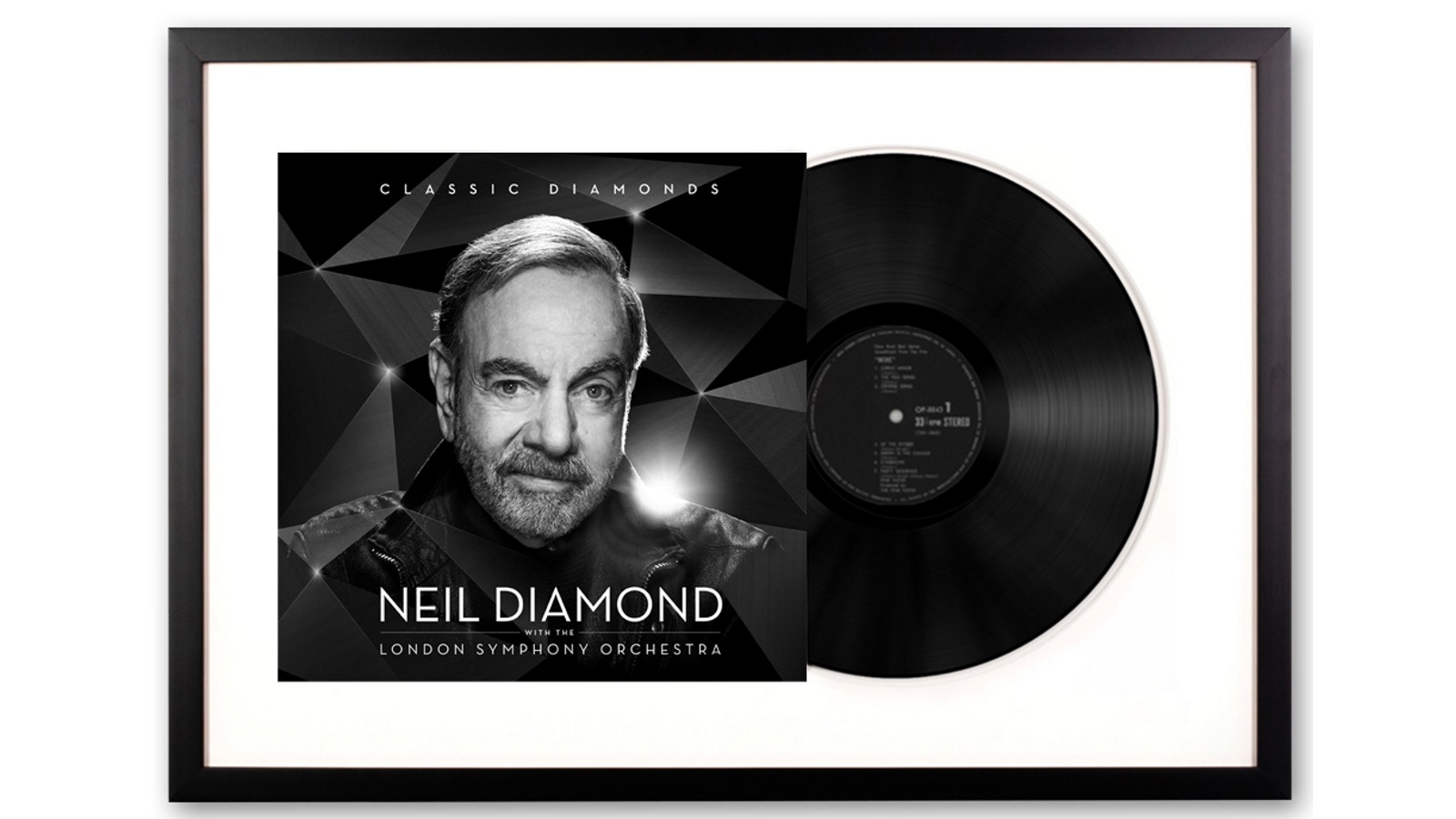 Vinyl Art Framed Neil Diamond Classic Diamonds With The London Symphony ...