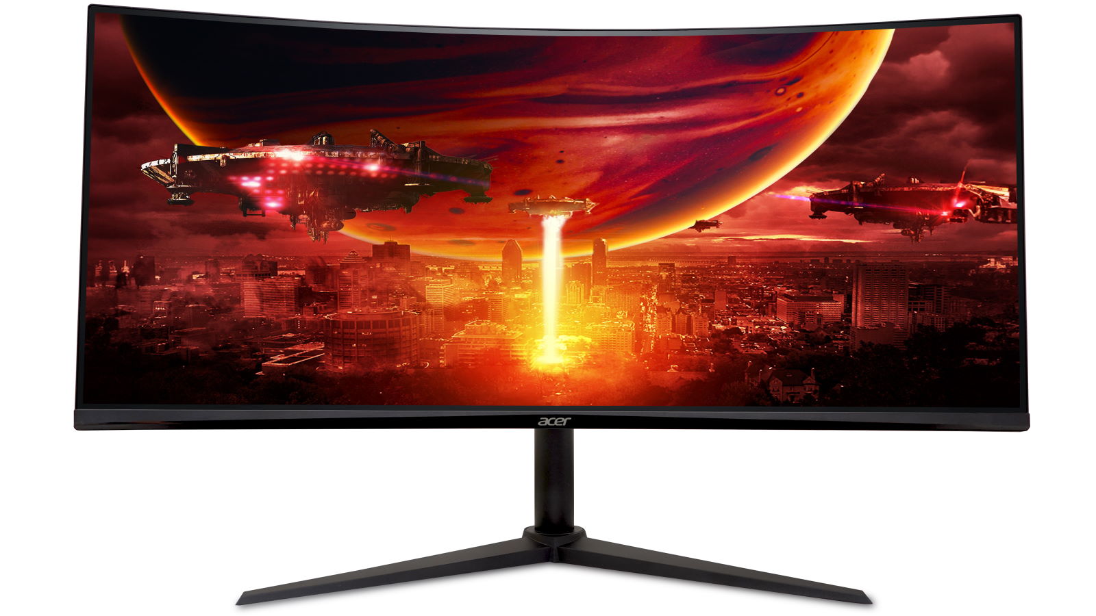 Acer Nitro 34-inch XZ342CU V3 UltraWide QHD Curved Gaming Monitor ...