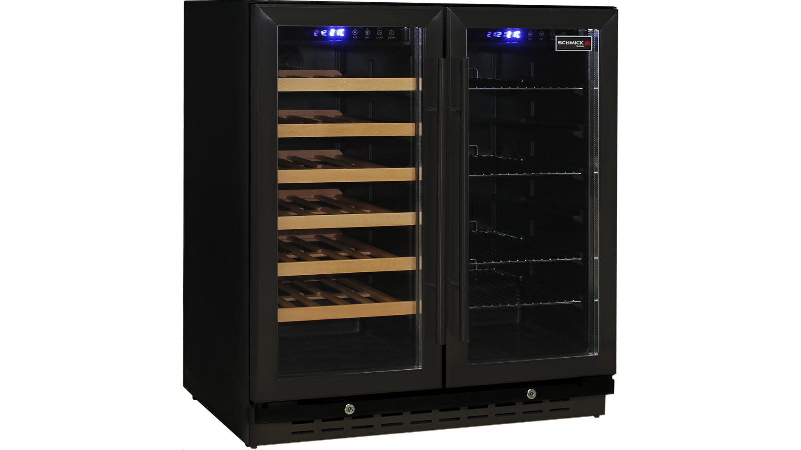 Schmick JC165B Under Bench Commercial Beer and Wine Dual Zone Bar ...