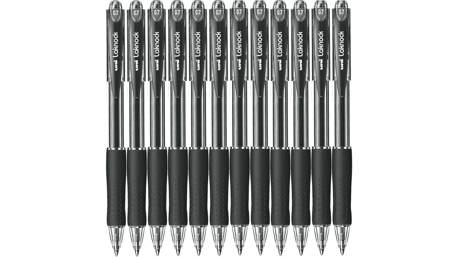 Uni-Ball SN-100 Fine Pack of 12 Laknock Retractable Ballpoint Pen ...