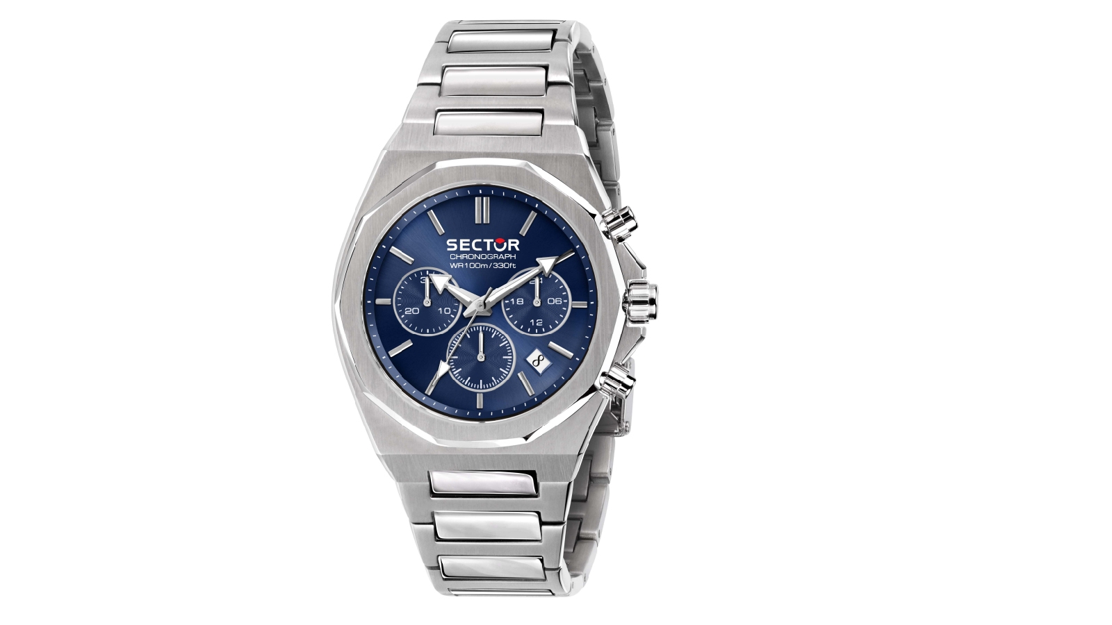Sector 960 Blue Dial Bracelet Watch 4.3cm - Silver | Harvey Norman