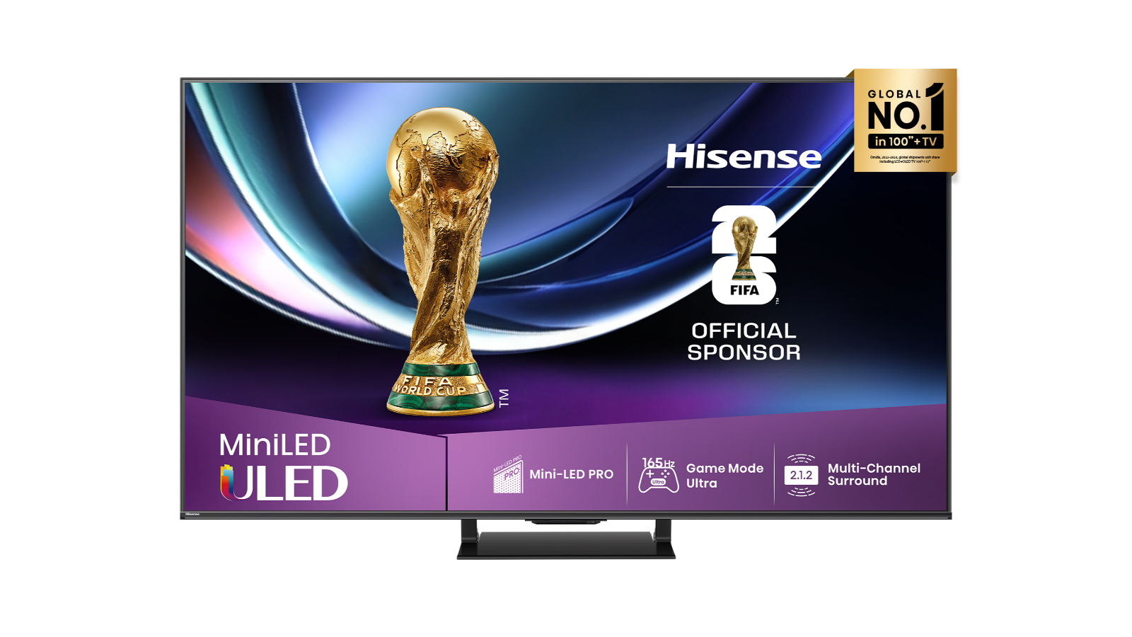 Hisense 65-inch U7QAU 4K ULED Mini LED Smart TV | Harvey Norman