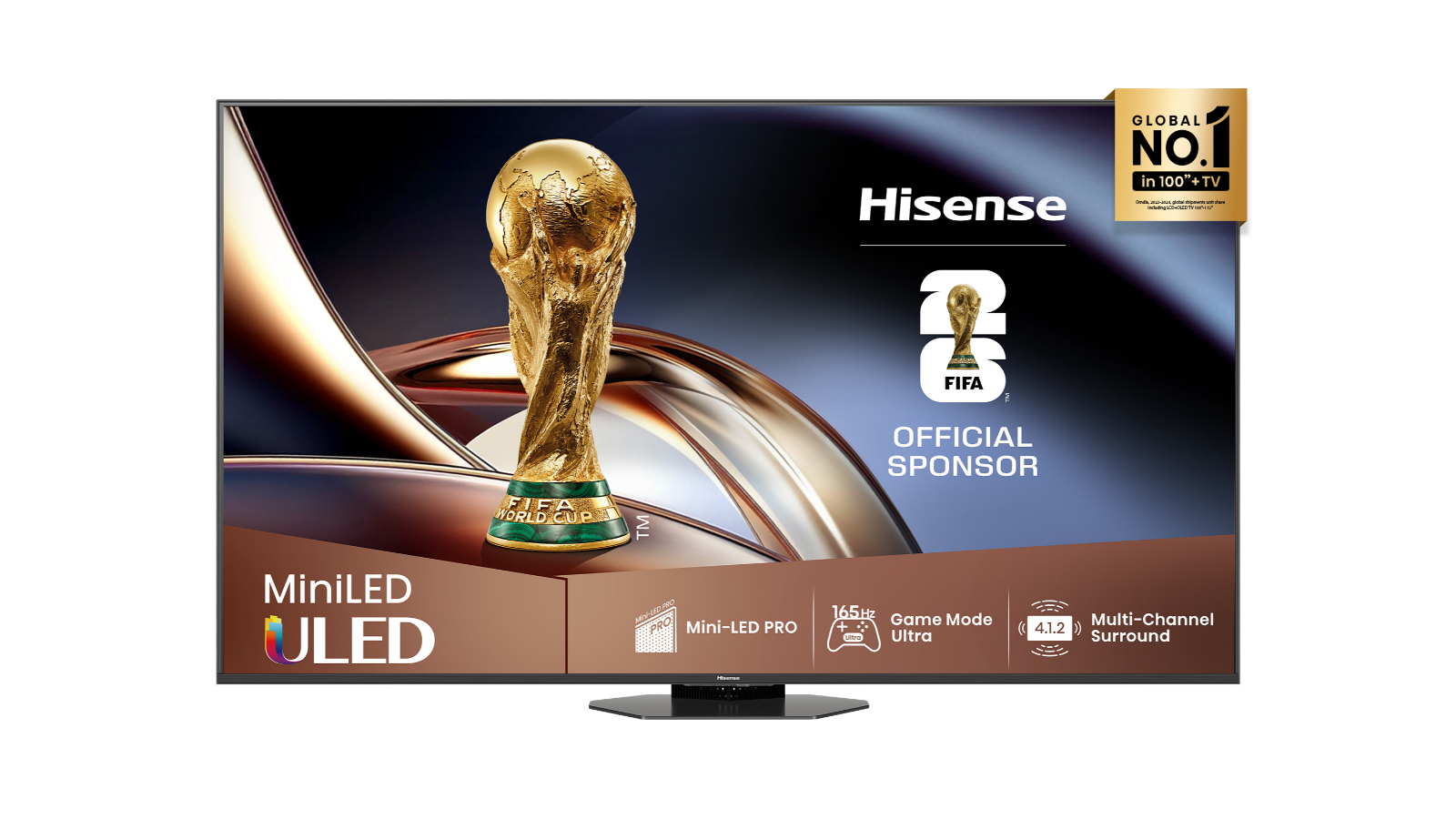 Hisense 65-inch U8QAU 4K ULED Mini LED Smart TV | Harvey Norman