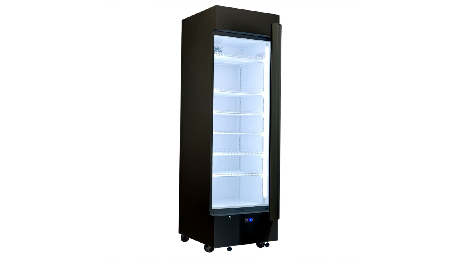 Schmick Commercial Black Glass Door Upright Bar Fridge - 370 Litre ...