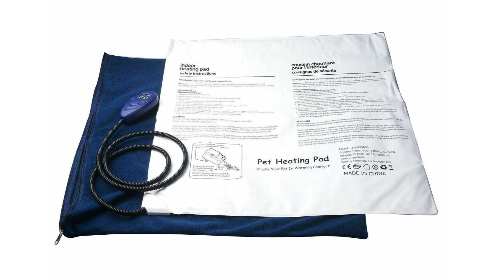 Yarra Supply Electric Pet Waterproof Heating Pad - Blue | Harvey Norman