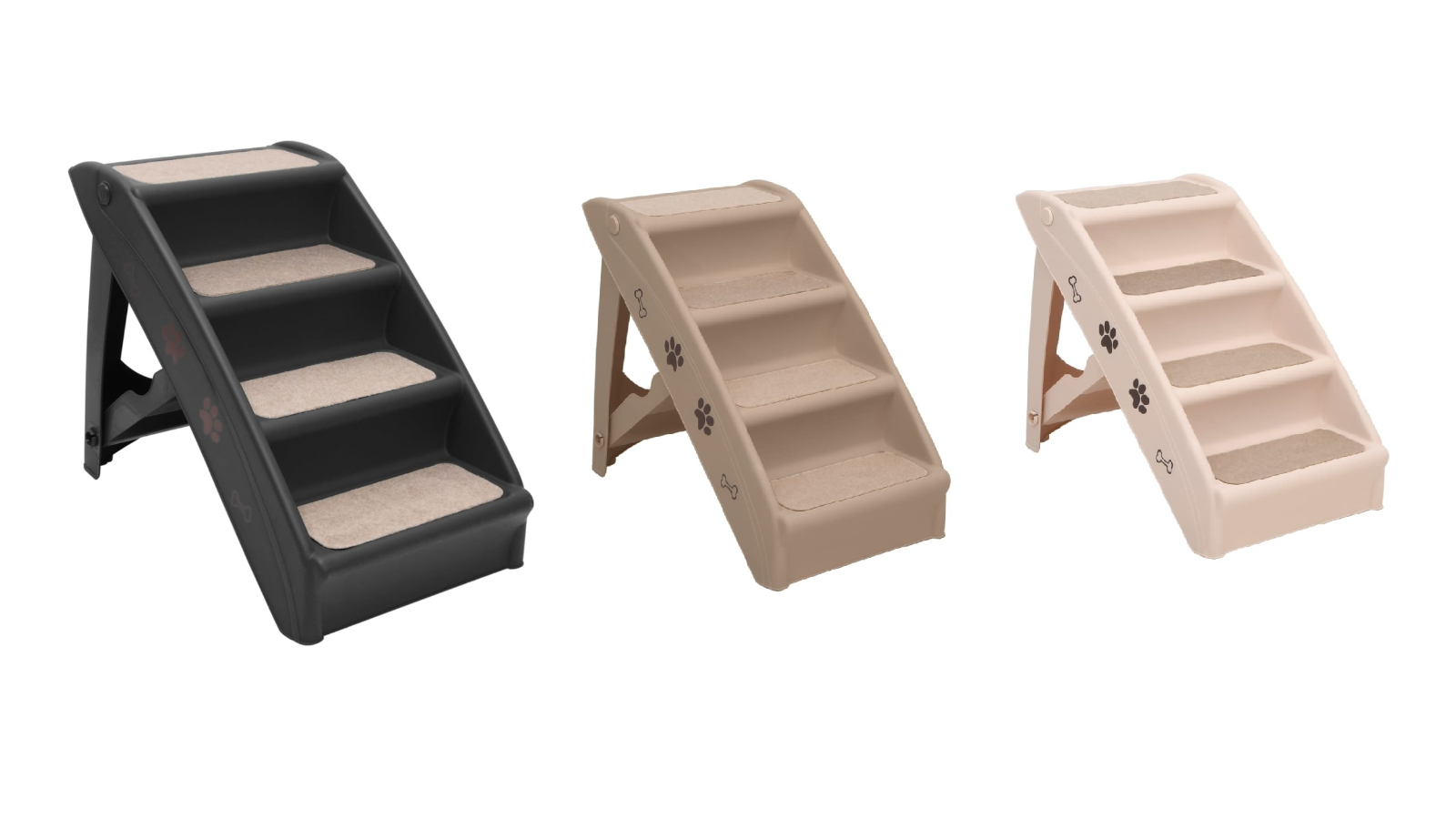 vidaXL 62 x 40 x 49.5cm Folding Dog Stair | Harvey Norman