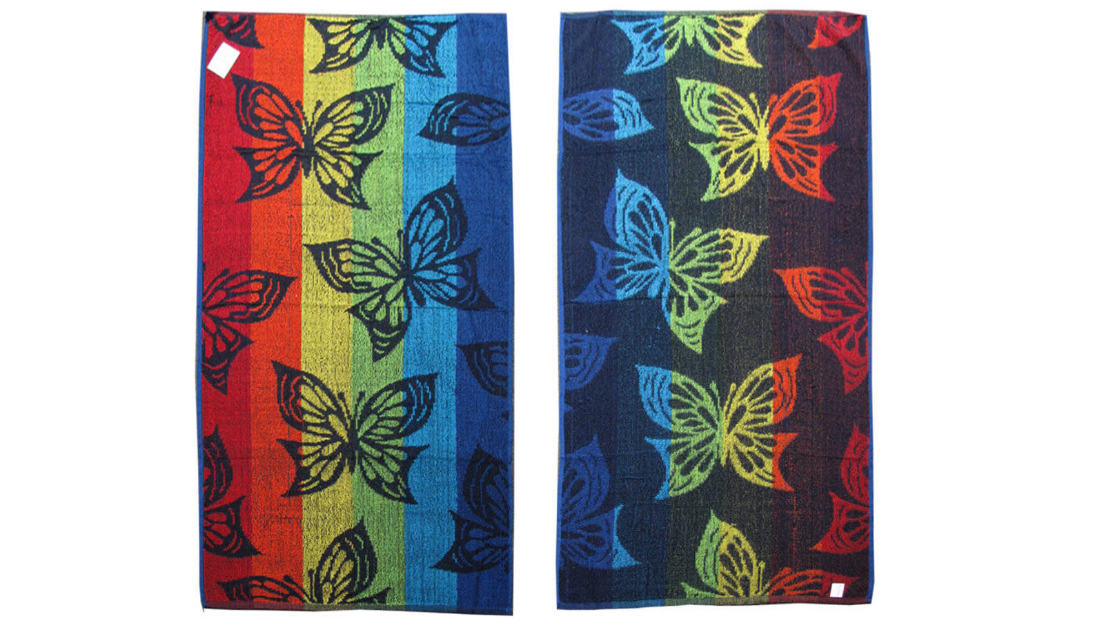 Appleby & Co Set of 4 Imperfect Jacquard Terry Beach Towels Butterfly ...