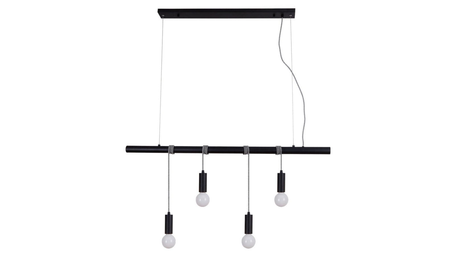 Lumi Rouge 4 Bikkel Pendant Light - Black | Harvey Norman