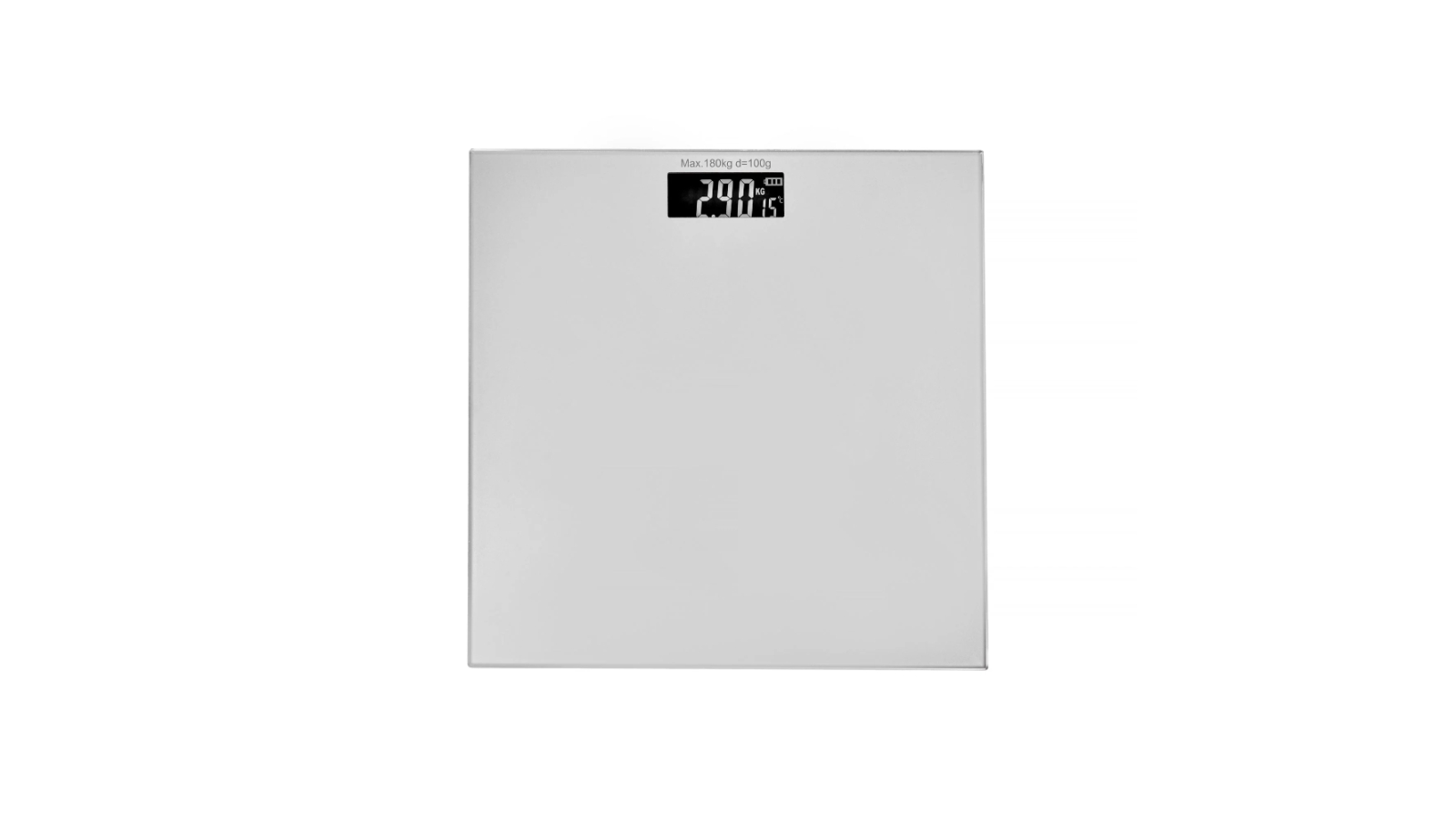 YS 180kg Max Capacity Digital Glass Bathroom Scale - Silver | Harvey Norman