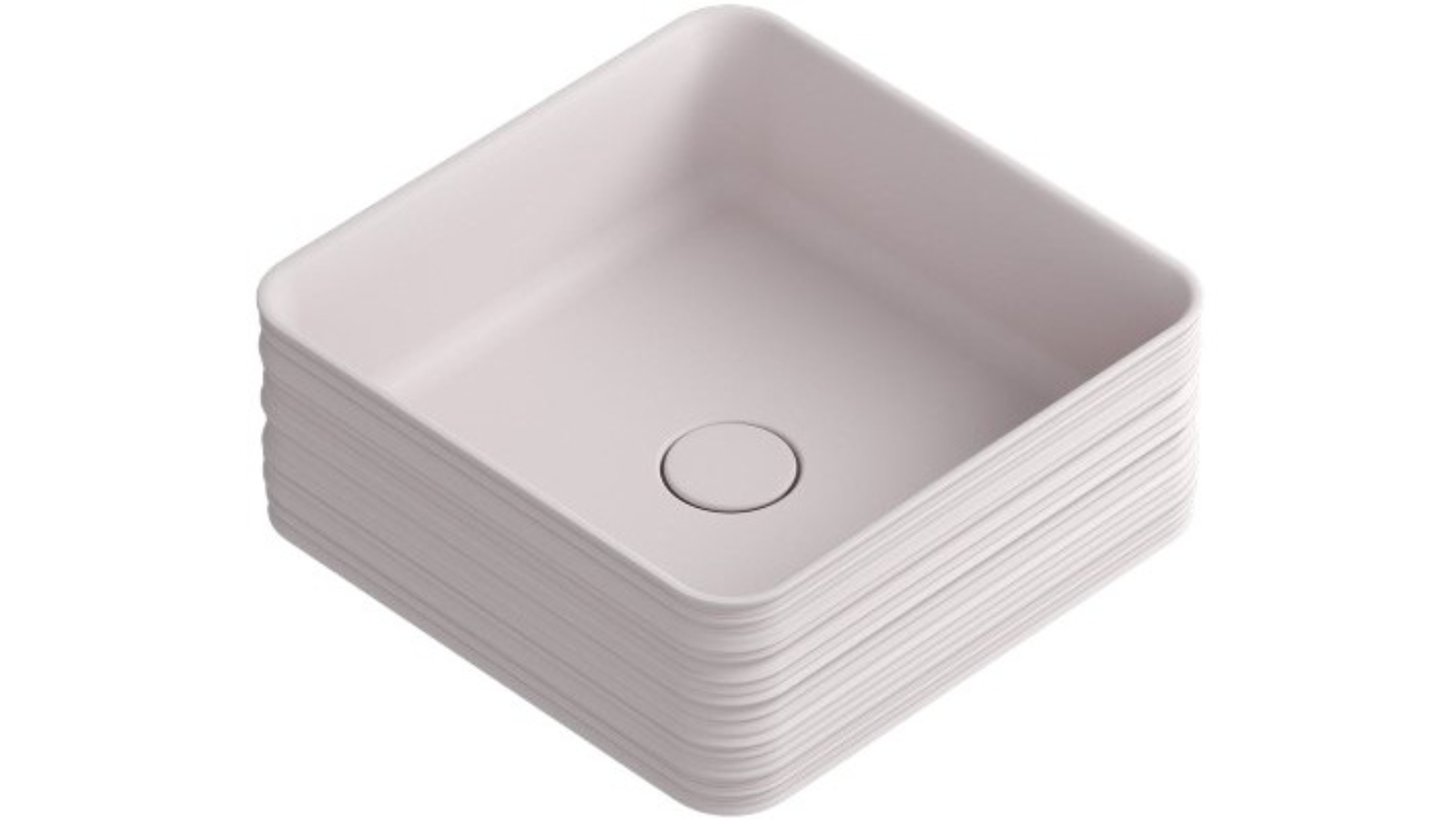 Parisi Trace Square Bench Basin - Matte Velato | Harvey Norman