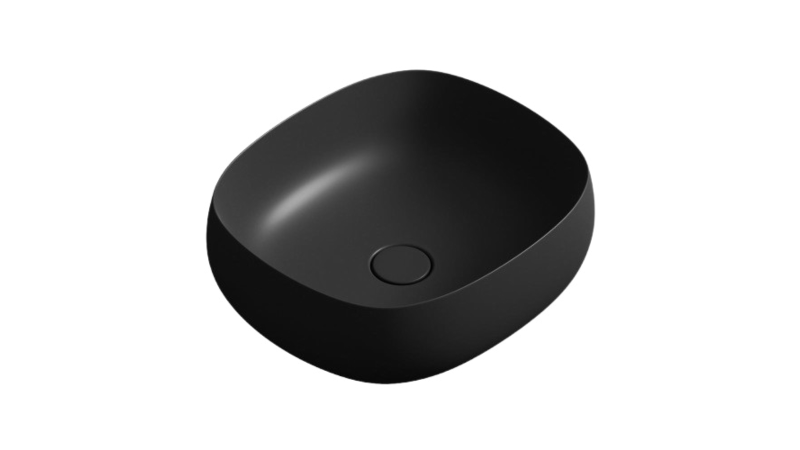 Parisi Seed 450 Square Bench Basin - Matte Black | Harvey Norman