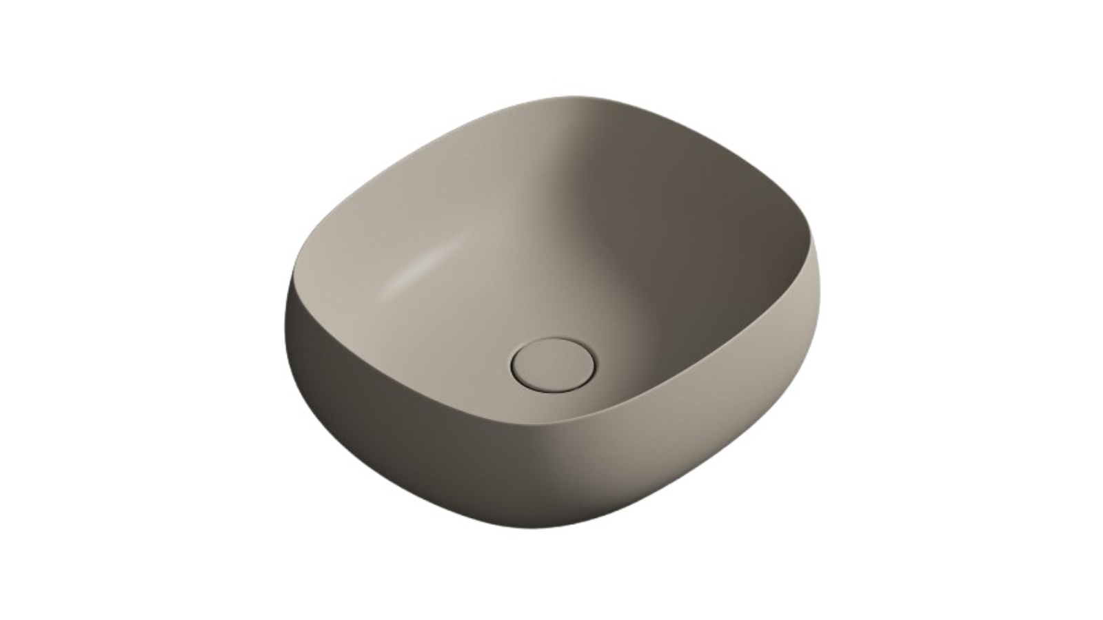 Parisi Seed 450 Square Bench Basin - Matte Basento | Harvey Norman