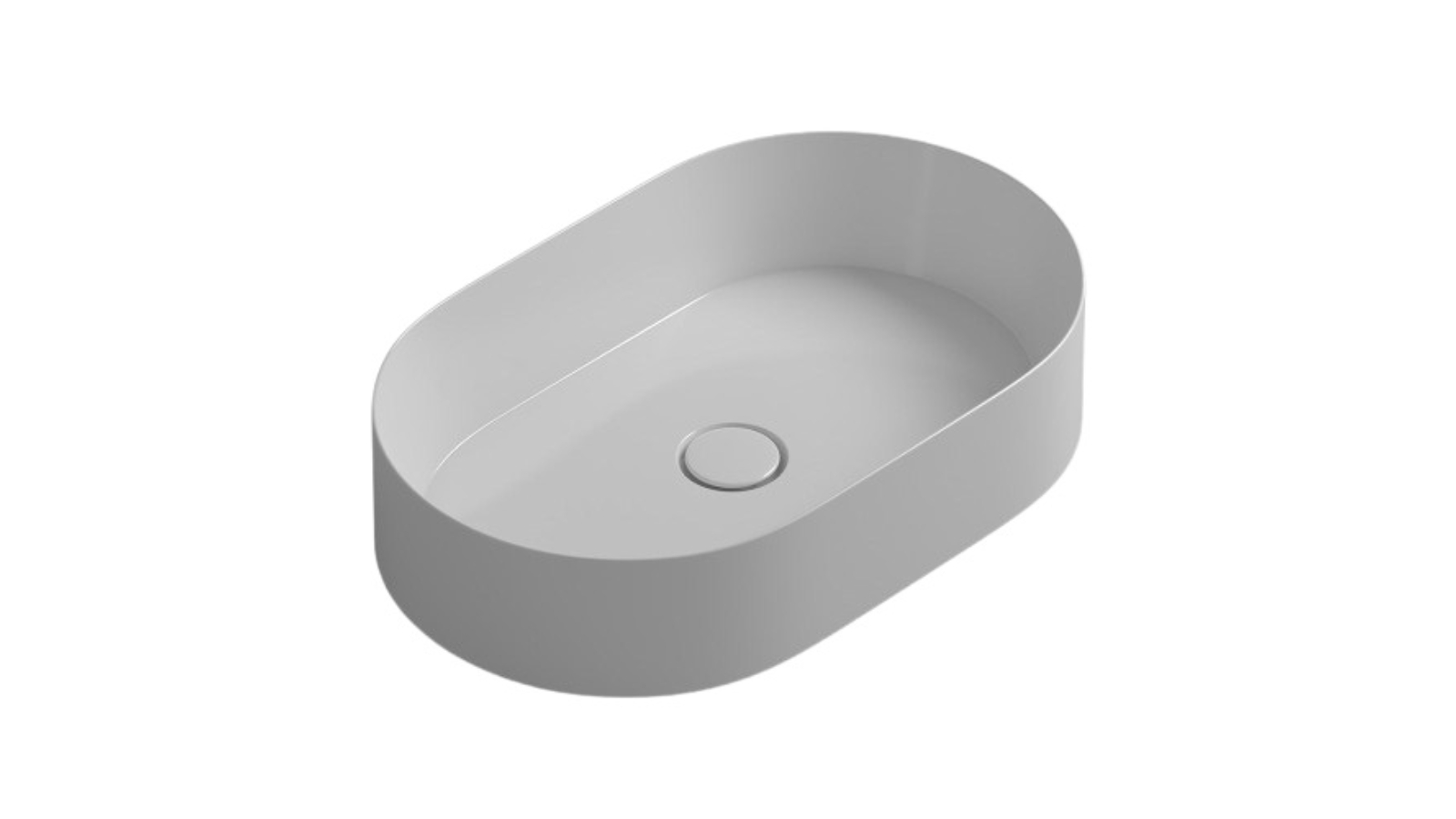 Parisi Track 600 Oval Bench Basin - Gloss White | Harvey Norman