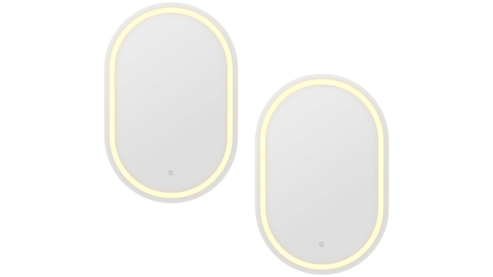 Embellir 2 LED Wall Mirror with Light - 50x75cm | Harvey Norman
