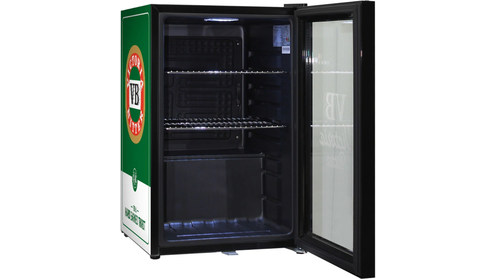 VB Original Glass Door Bar Fridge with Cool Frosted Logo 70 Litre ...