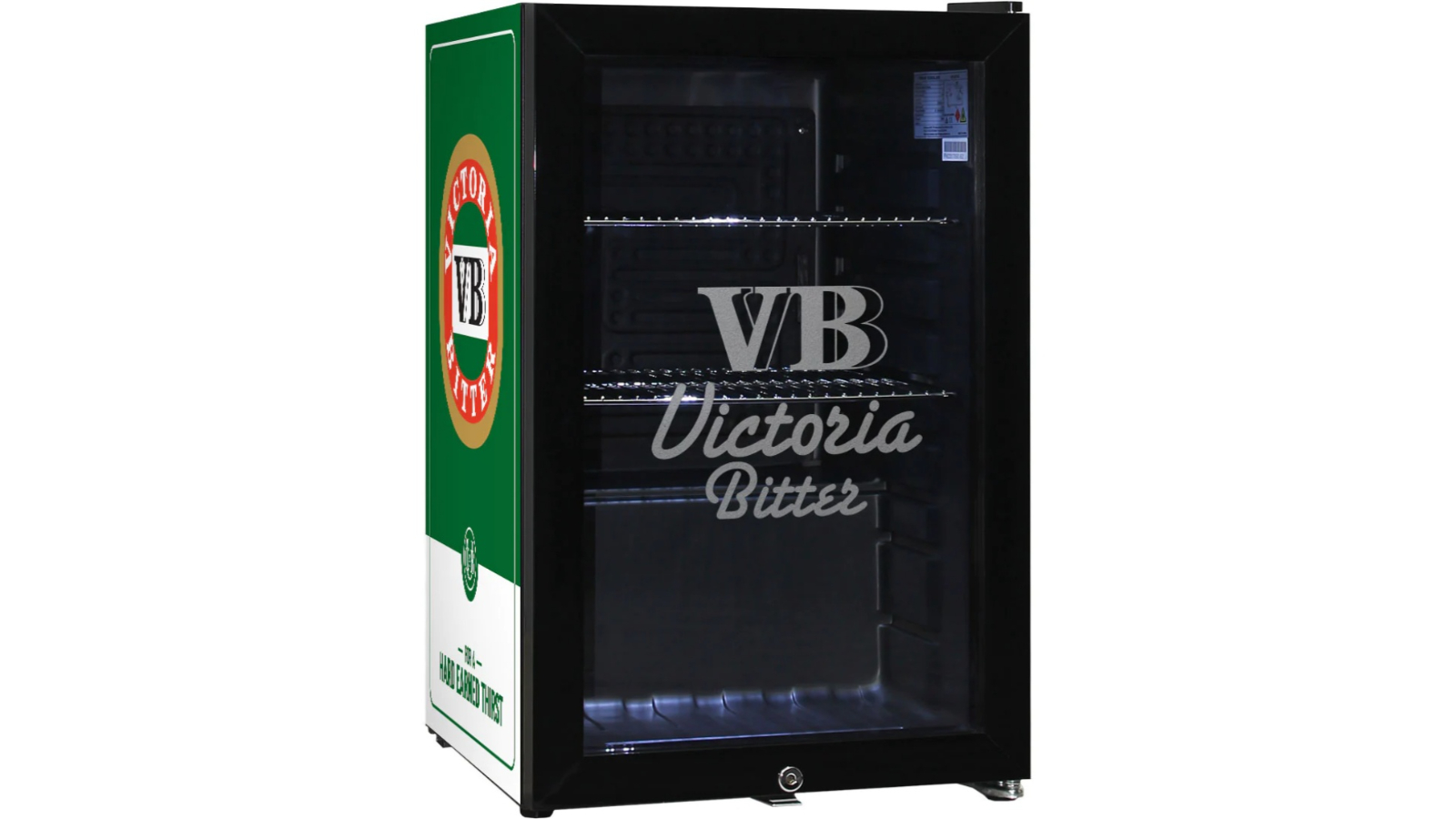 VB Original Glass Door Bar Fridge with Cool Frosted Logo 70 Litre ...