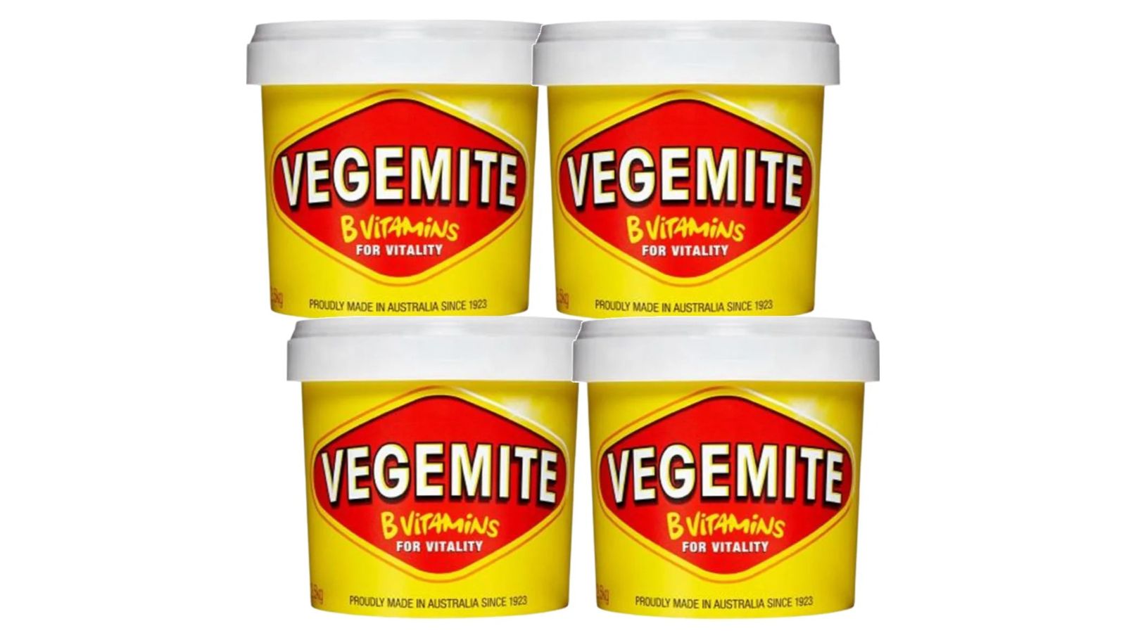 Vegemite Pack of 4 Tub Spread - 2.5kg | Harvey Norman