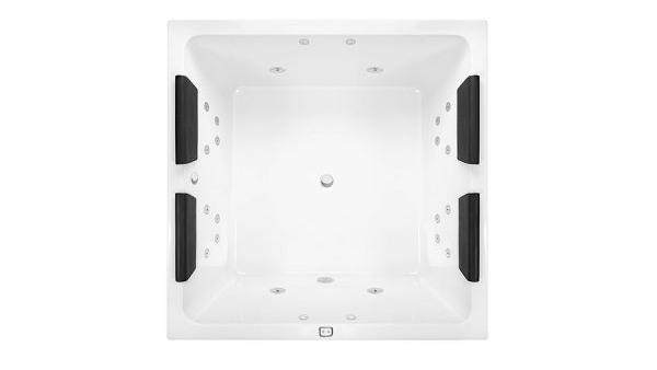 Decina Venice 1400mm Square Contour Spa | Harvey Norman