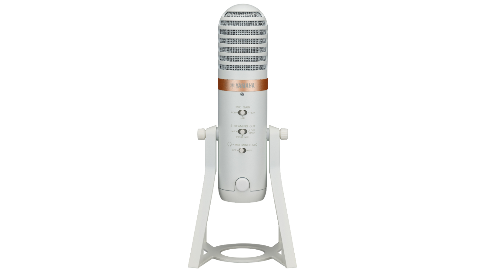 Yamaha AG01 Live Streaming USB Microphone - White | Harvey Norman