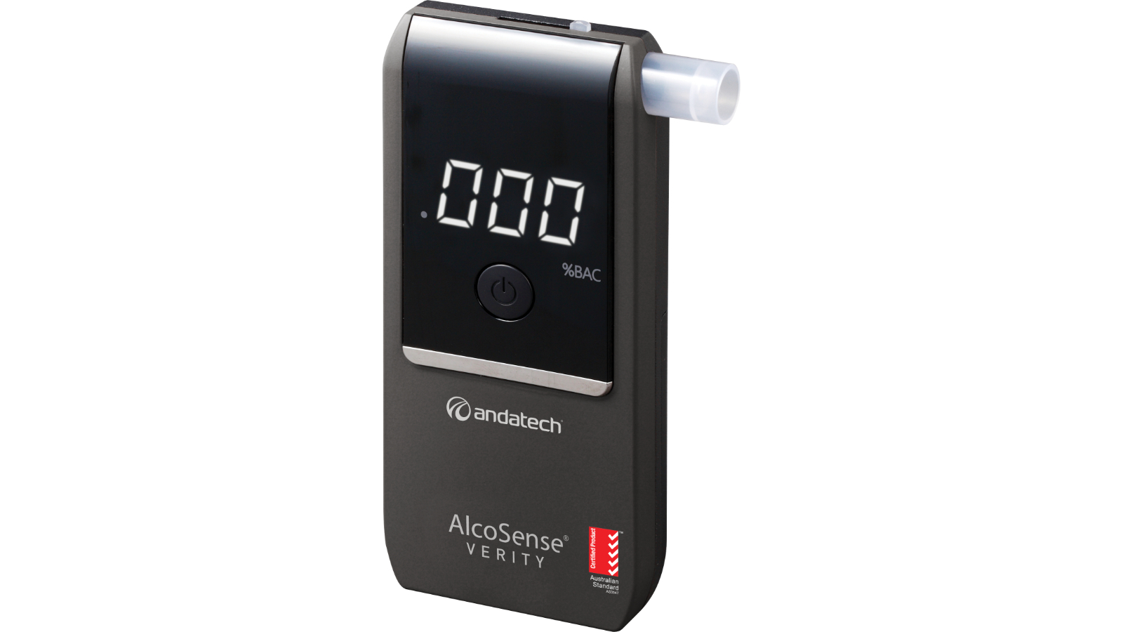 AlcoSense AS3547 Certified Verity Gen 2 Personal Breathalyser - Grey ...