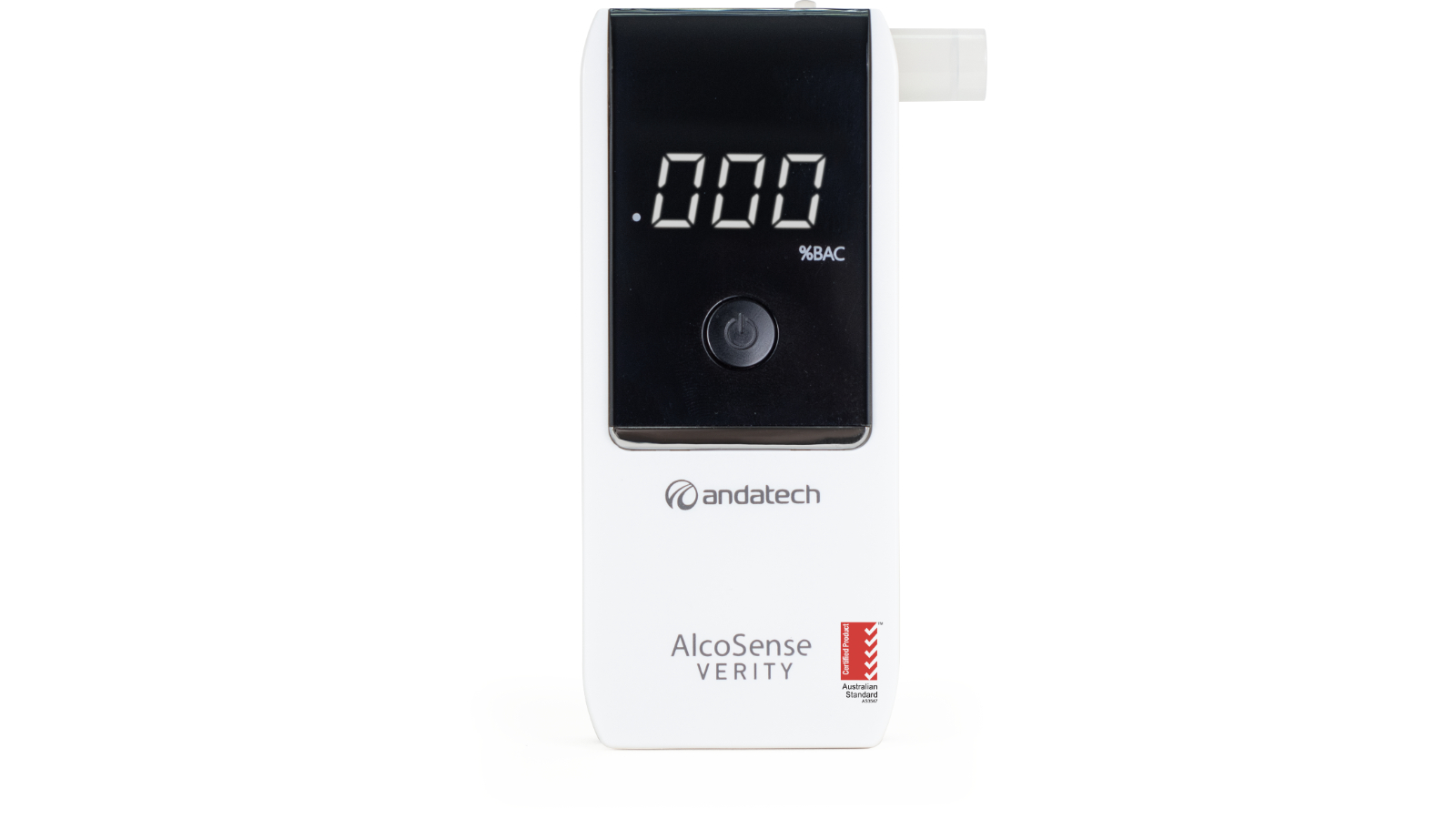 AlcoSense AS3547 Certified Verity Gen 2 Personal Breathalyser - White ...