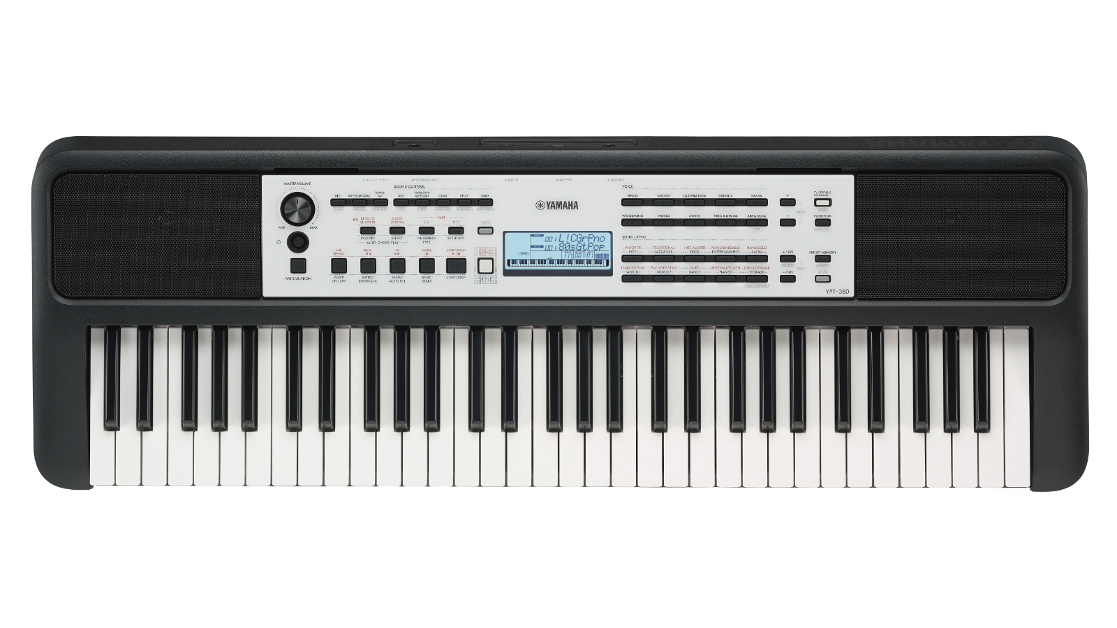 Yamaha YPT-380 Portable Keyboard | Harvey Norman