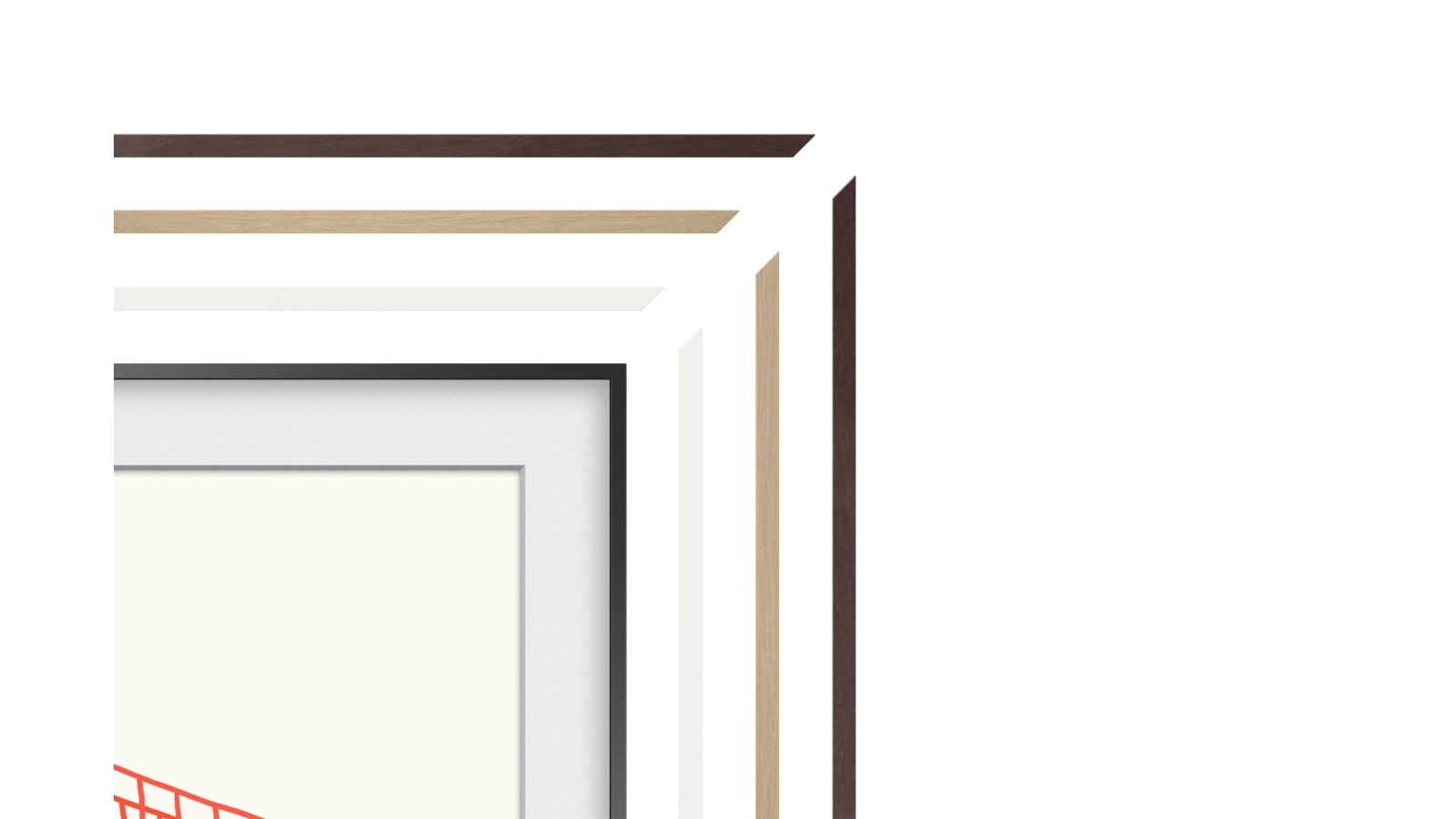Samsung 50-inch Customisable Modern Frame for the 2021 & 2022 Frame TV ...