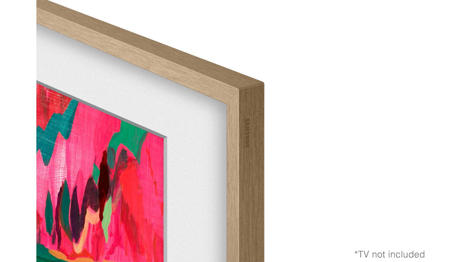 Samsung 75-inch Frame Pro Bezel - Teak | Harvey Norman